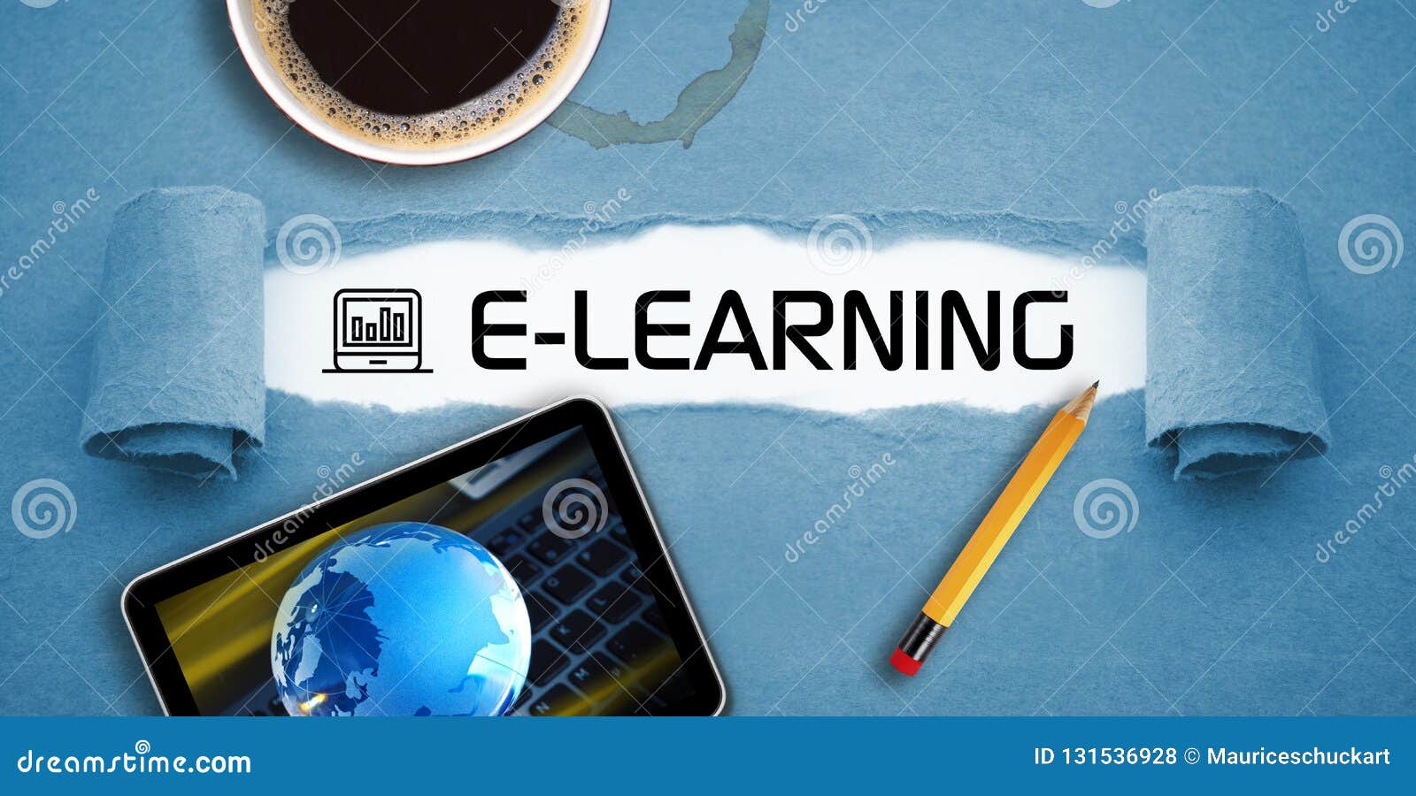 Corso Online D'apprendimento Online Di E-learning Fotografia Stock ...