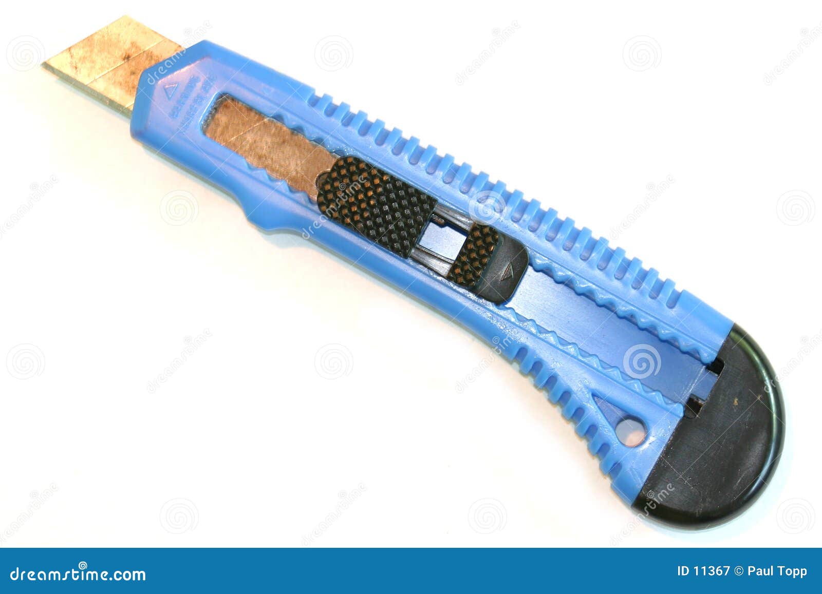 Cortador da caixa azul imagem de stock. Imagem de cortadores - 11367