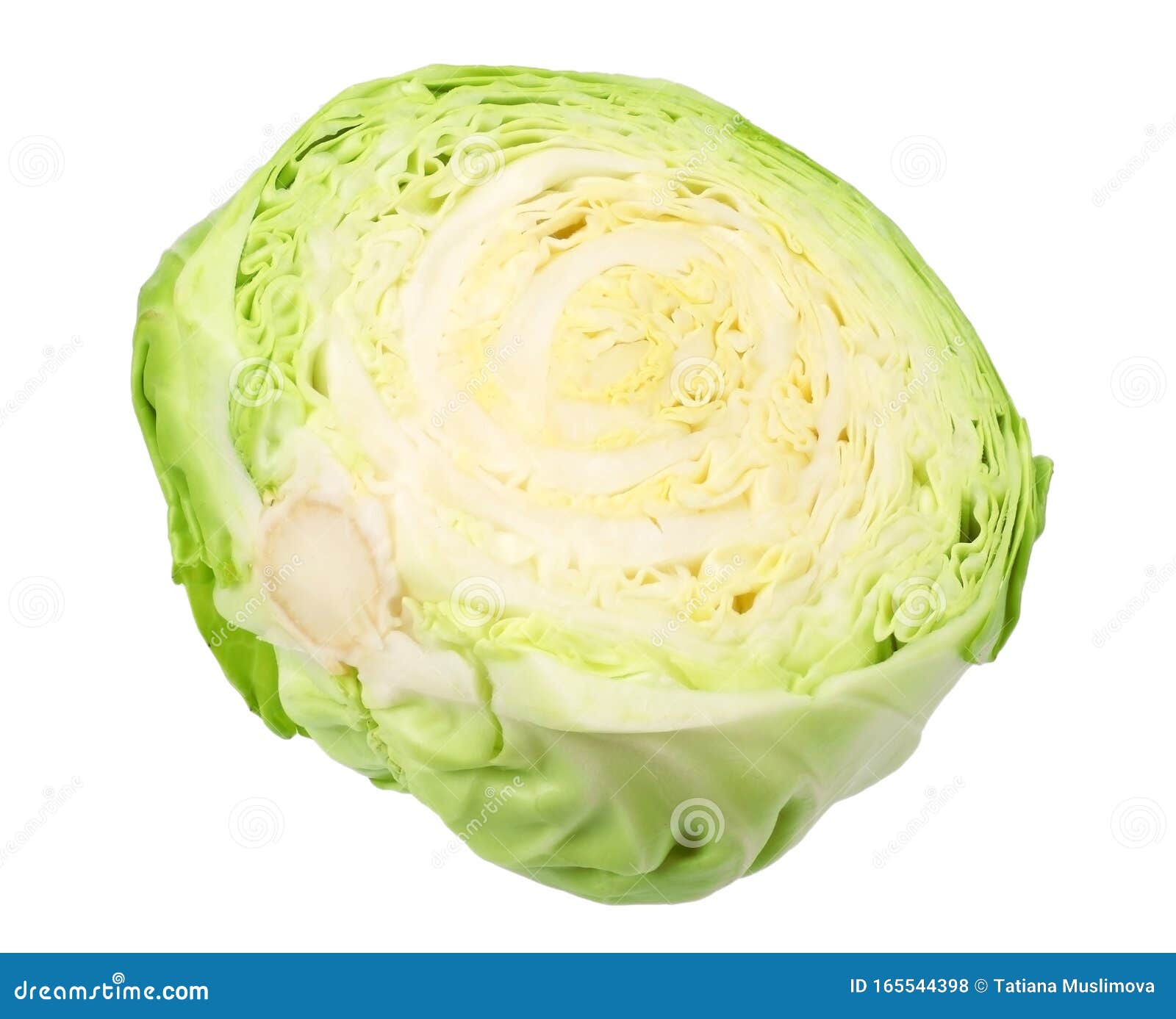 Corte De Col Verde Aislada En Fondo Blanco Foto de archivo - Imagen de ...