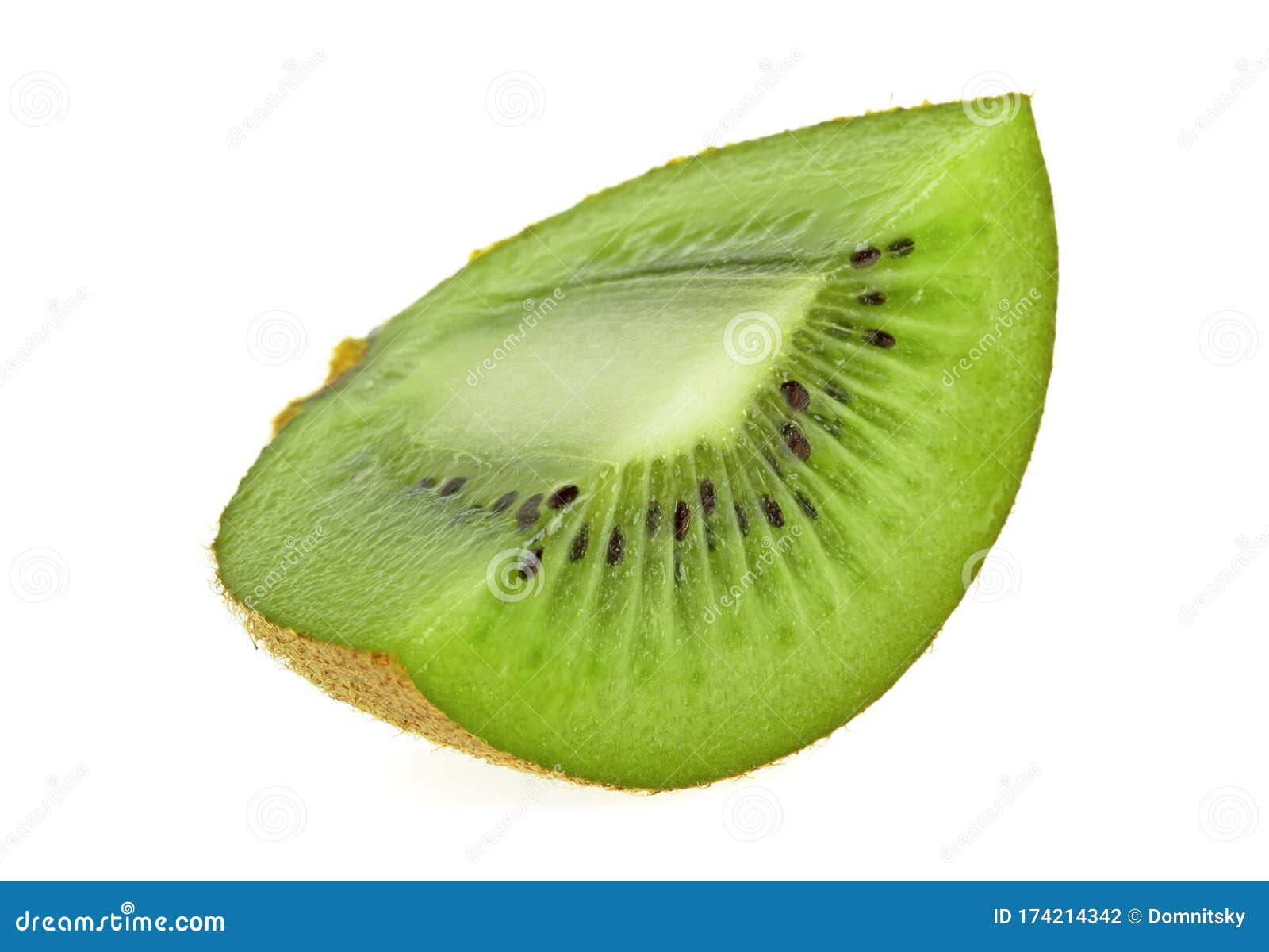 Corte De Kiwi Isolada Em Fundo Branco Foto de Stock - Imagem de nave ...