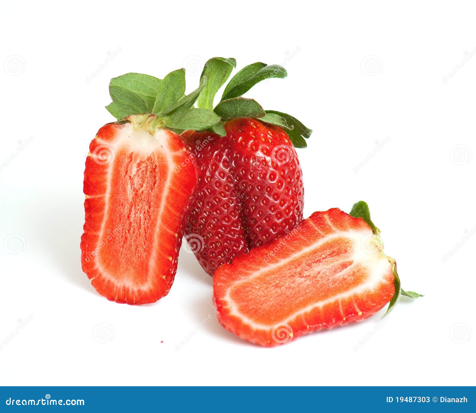 Corte las fresas imagen de archivo. Imagen de jugoso - 19487303