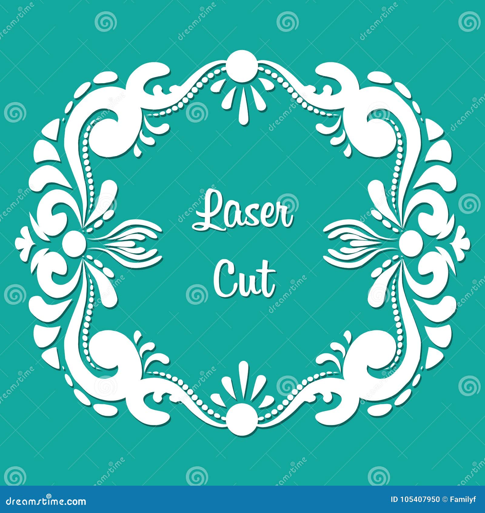 Corte Rectangular Del Laser Del Vector Modelo 08 Ilustración del Vector ...