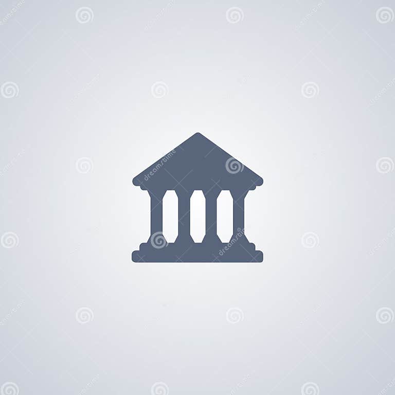 Corteje El Edificio, Banco, Vector El Mejor Icono Plano Ilustración del ...