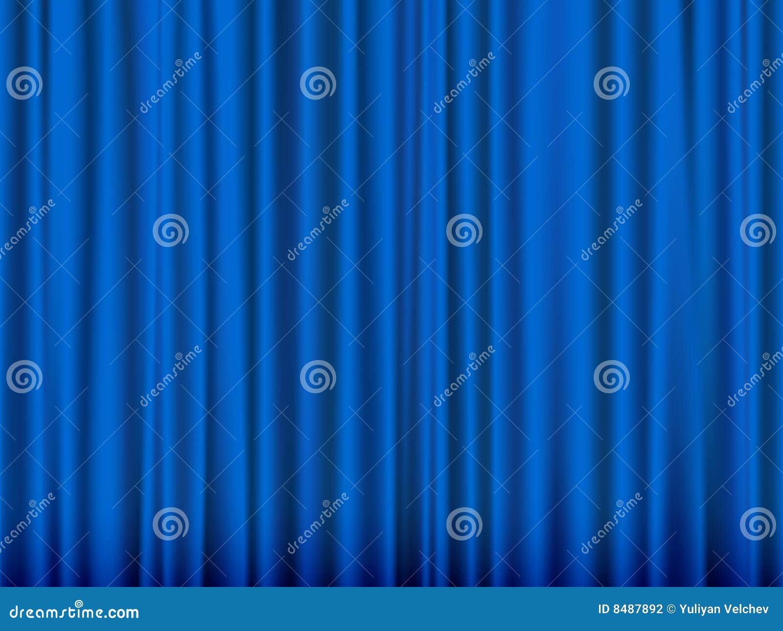 Cortina azul ilustração do vetor. Ilustração de fluxo - 8487892