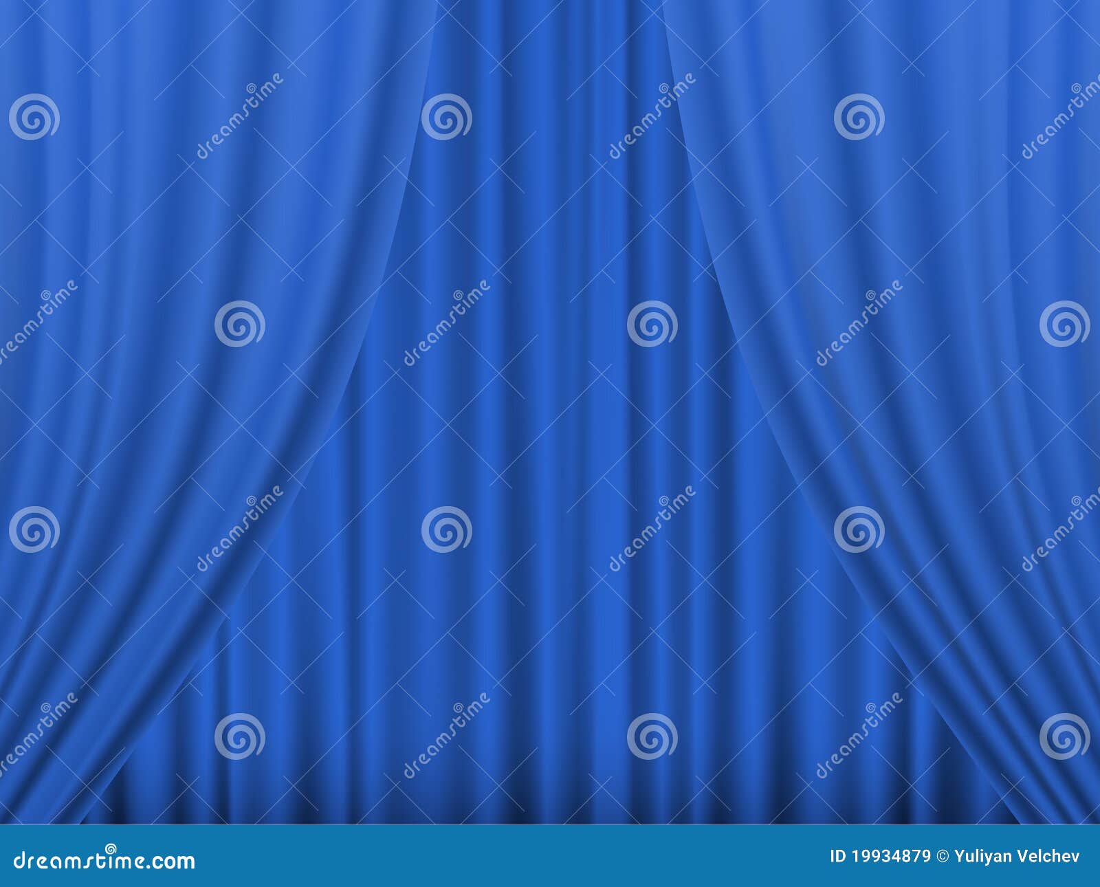 Cortina azul del teatro ilustración del vector. Ilustración de cortina ...