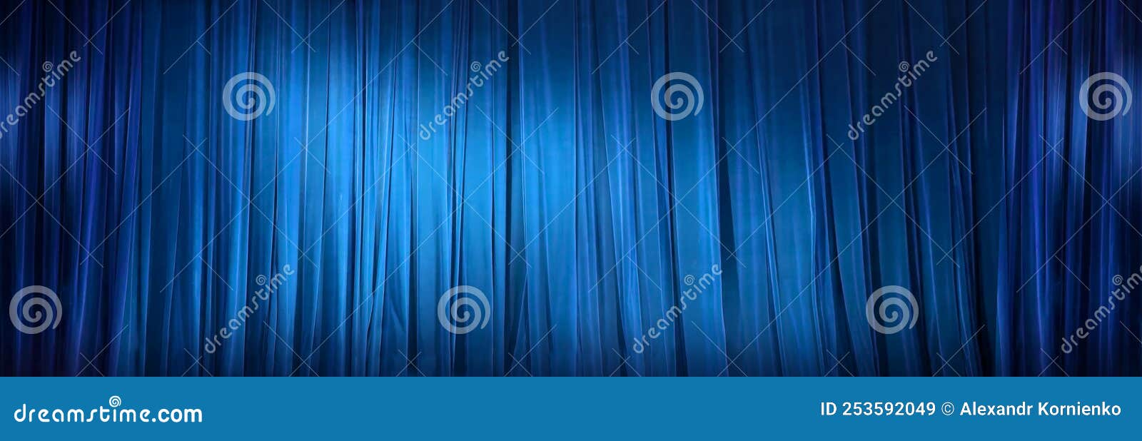 Cortina de teatro azul imagen de archivo. Imagen de marco - 253592049