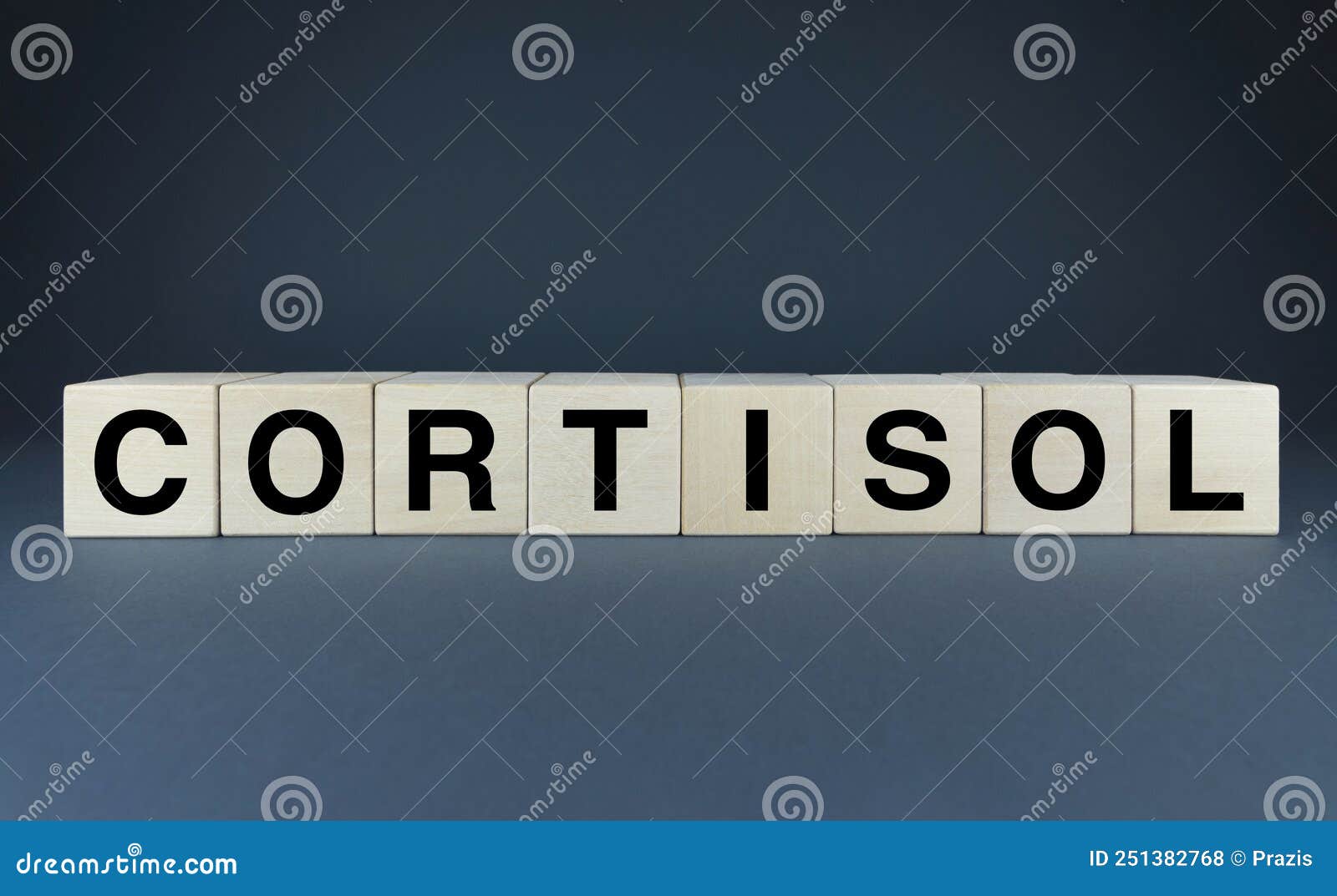 Cortisol Hormone. Cubes Form the Word Cortisol Stock Photo - Image of ...