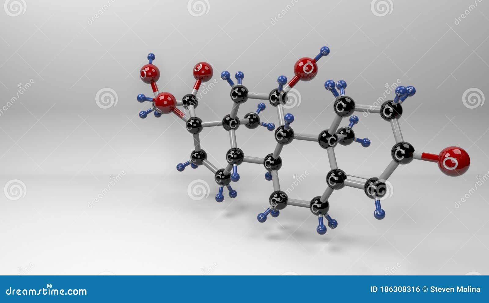 Cortisol Molecule Structure Illustration. Stock Photo | CartoonDealer ...