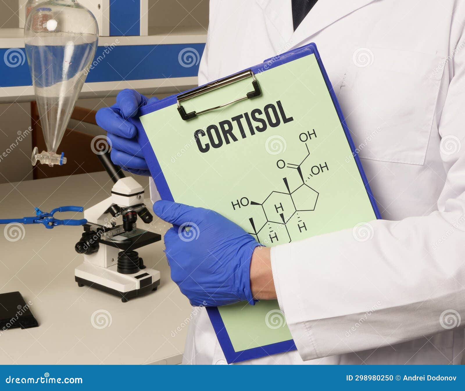 Cortisol is Shown Using the Text Chemical Model of Formula of Hormone ...