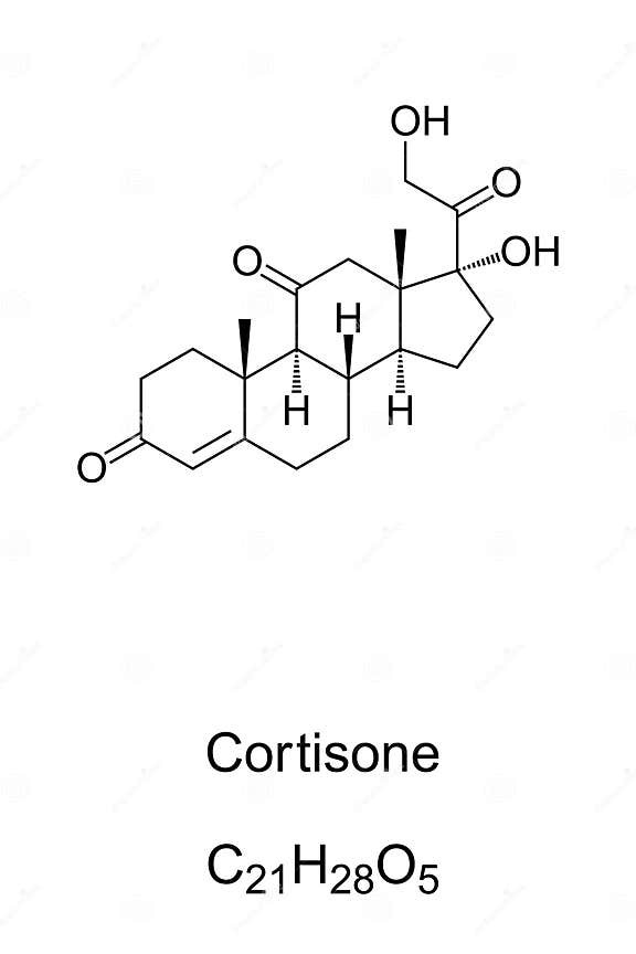 Cortisone, Steroid Hormone and Synthetic Corticosteroid, Chemical ...