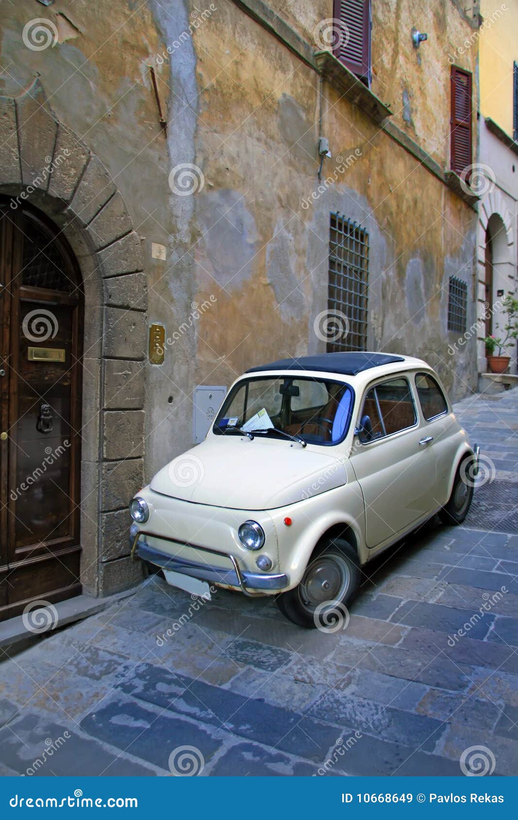 Cortona, Italy, Compact Car Stock Image - Image of european, efficient ...