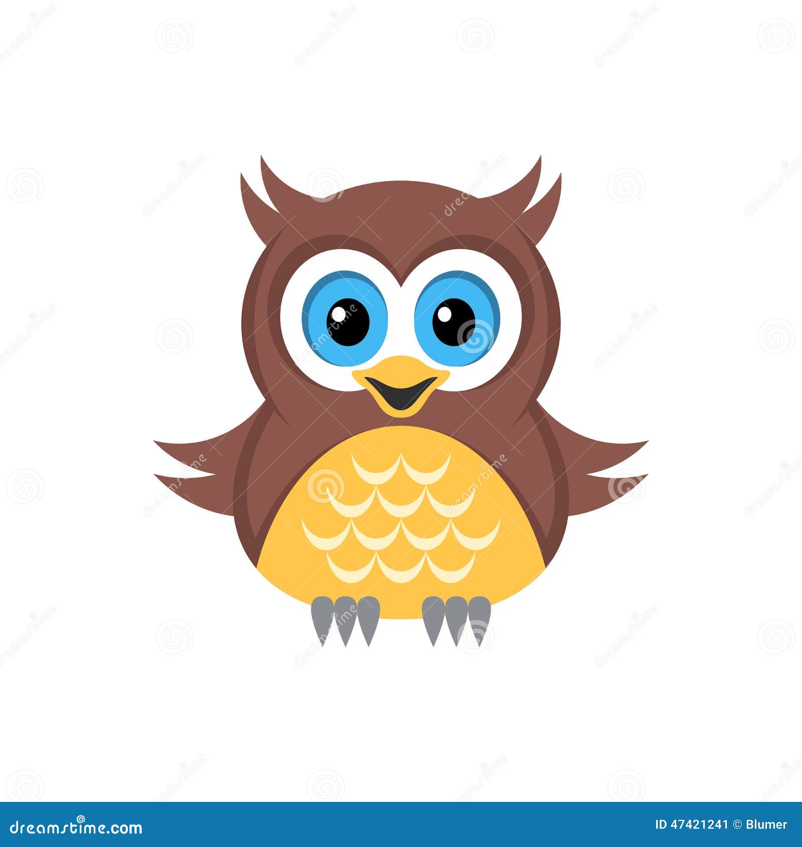 Coruja colorida ilustração do vetor. Ilustração de pequeno - 47421241