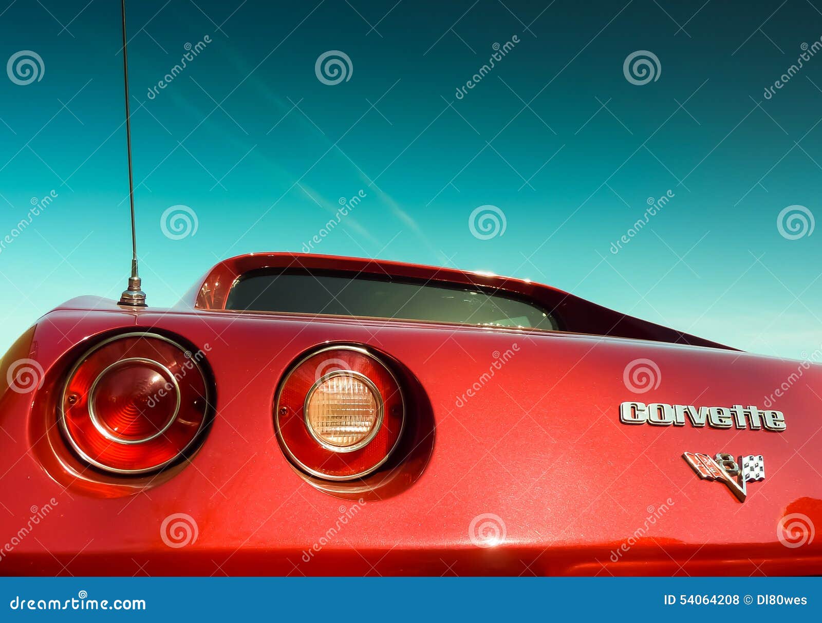 Corvette editorial stock photo. Image of rear, vehicle - 54064208