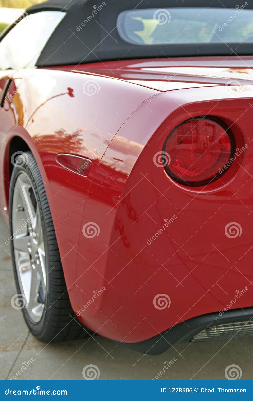 Corvette rear view stock photo. Image of tail, stylish - 1228606