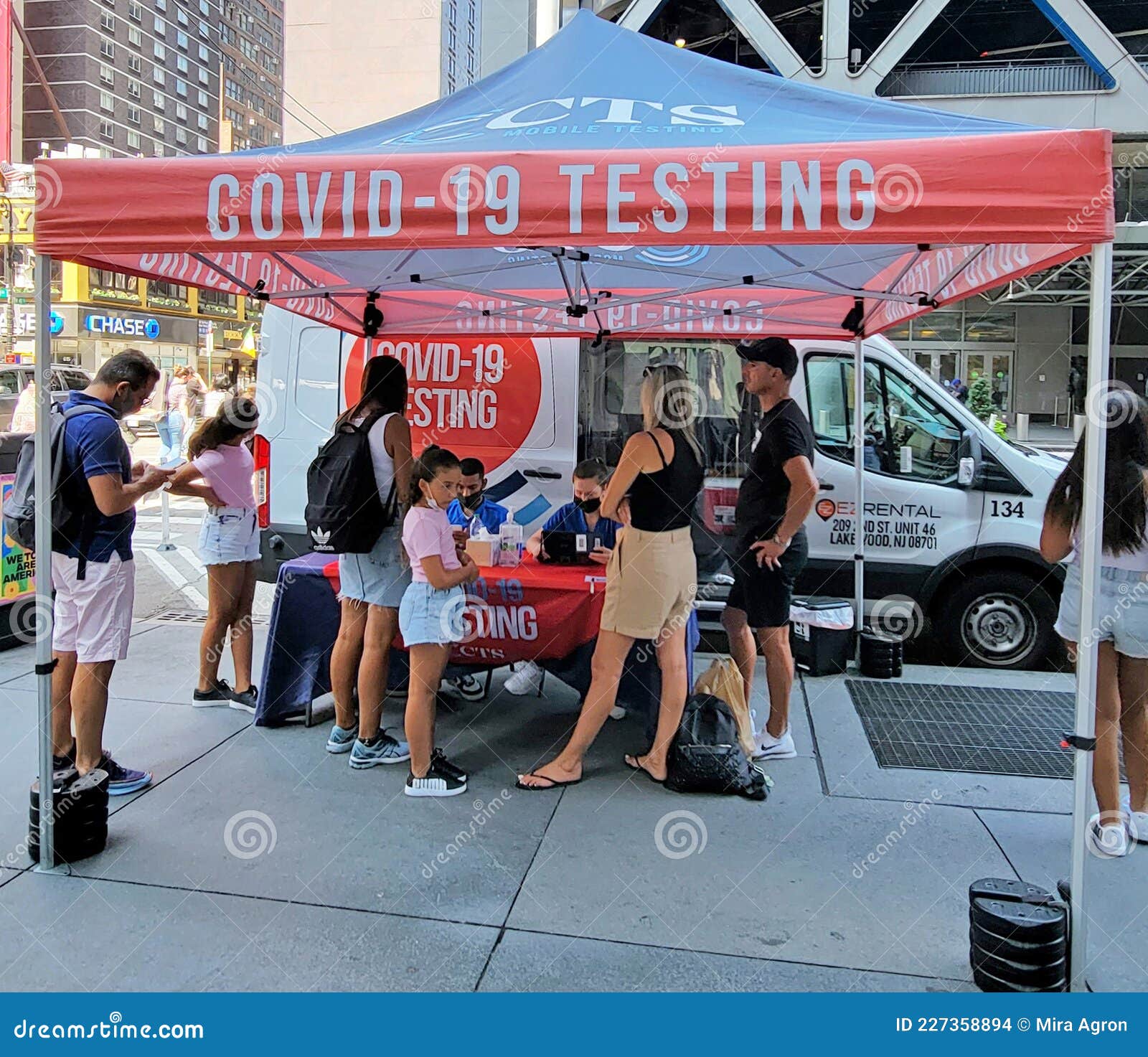 Corvid 19 Testing in Tent in NY Editorial Stock Image - Image of ...