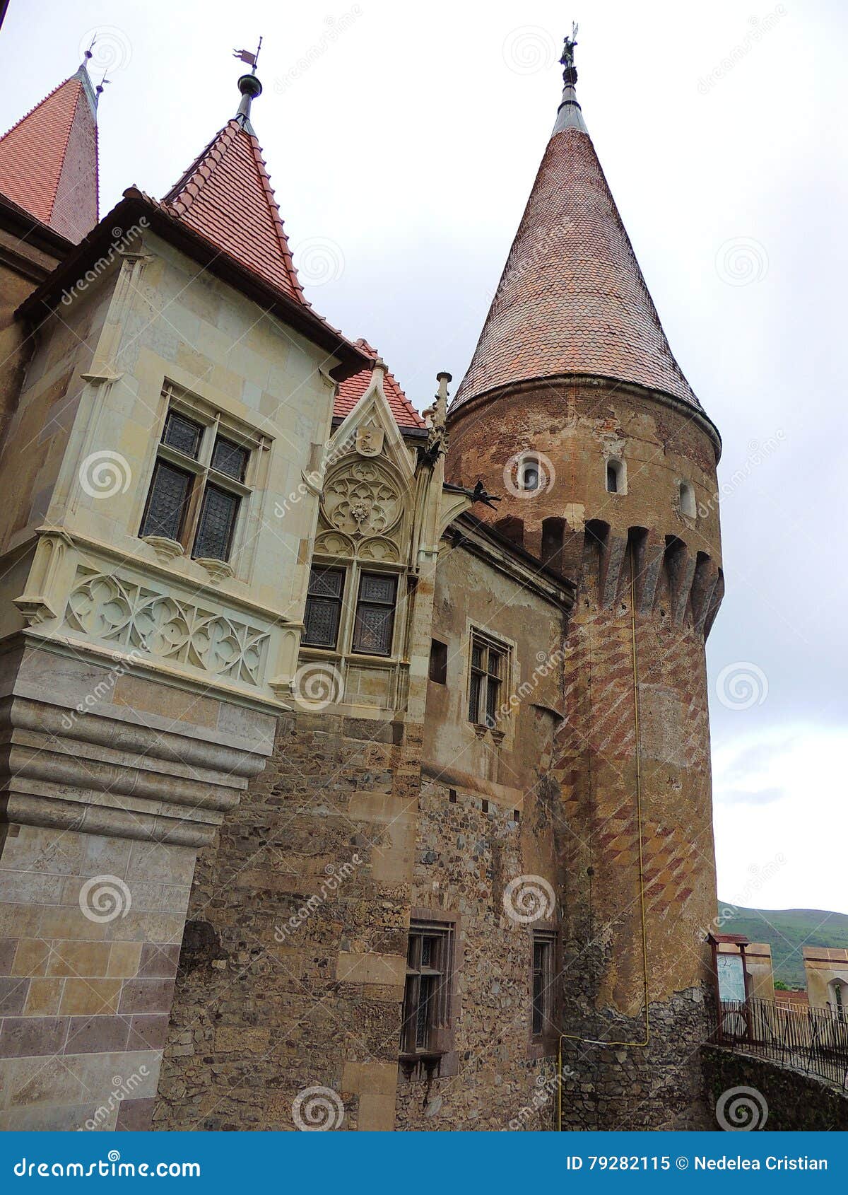 Corvin Castle stock image. Image of corvin, castle, tower - 79282115