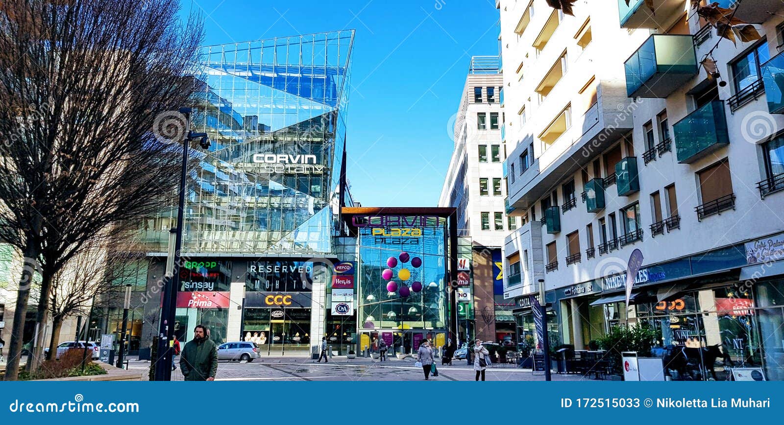 Corvin Plaza Mall in Budapest, Hungary Editorial Stock Photo - Image of ...