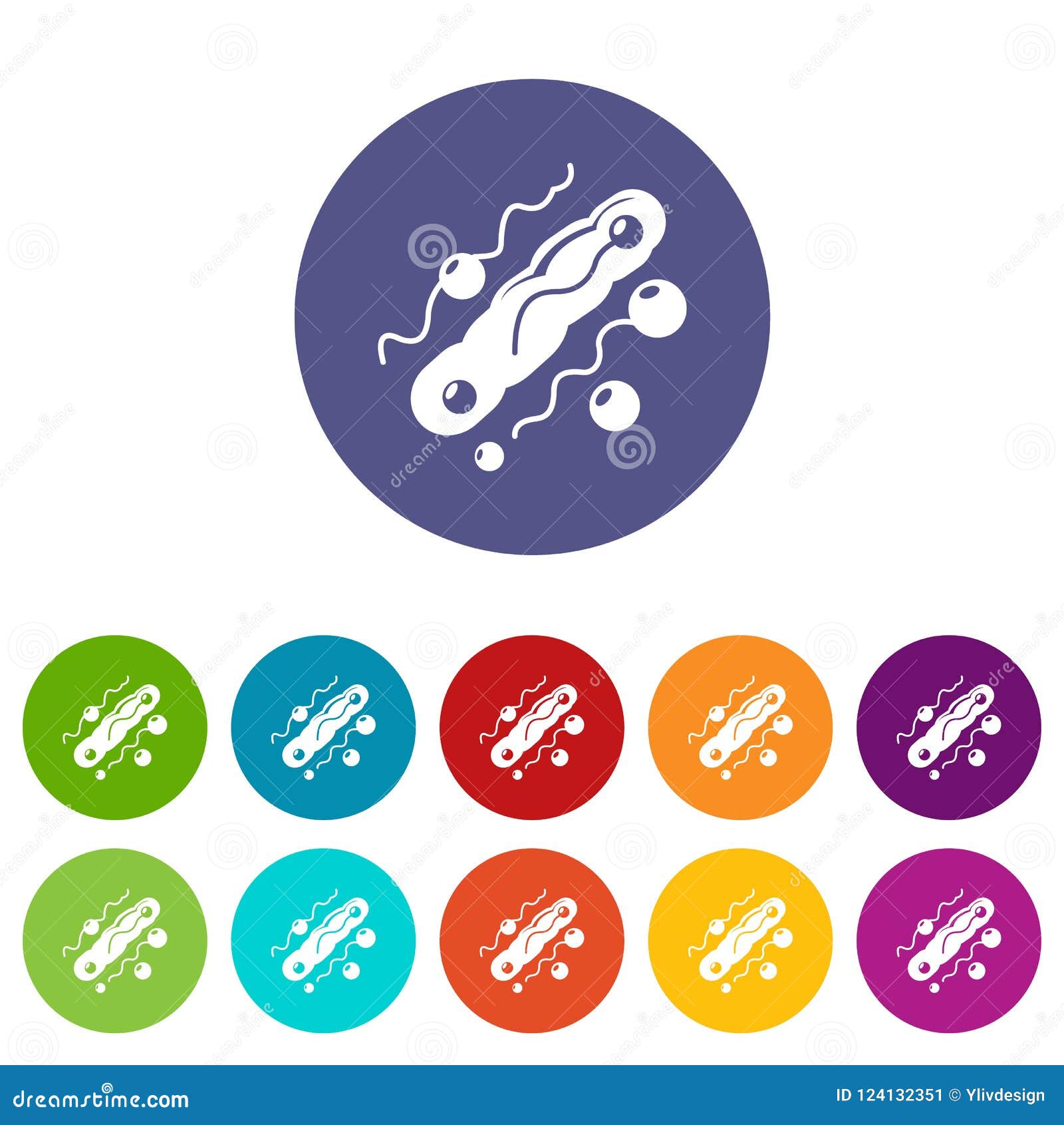 Corynebacterium Icons Set Vector Color Stock Vector - Illustration of ...