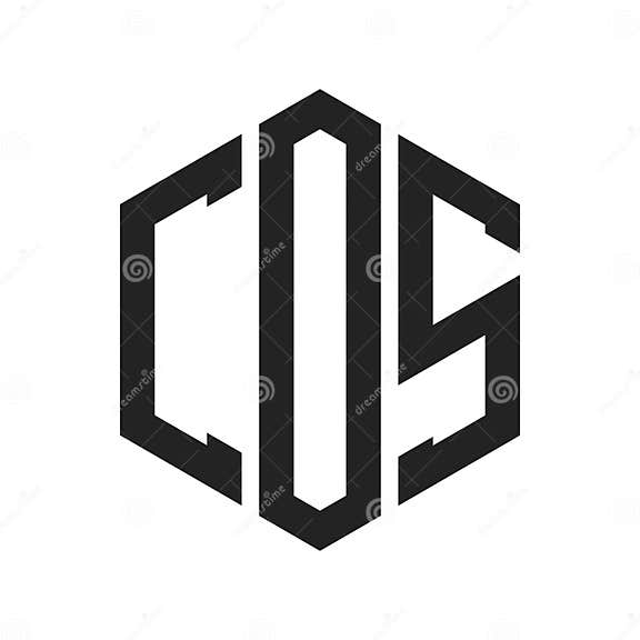 COS Logo Design. Initial Letter COS Monogram Logo Using Hexagon Shape ...