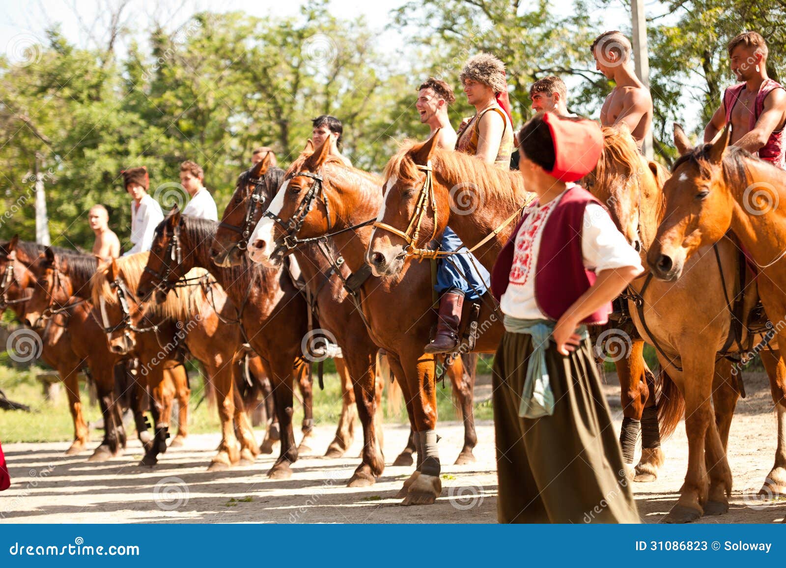 Cosacchi Equestri 1 Di Ordine Fotografia Stock Editoriale - Immagine di ...