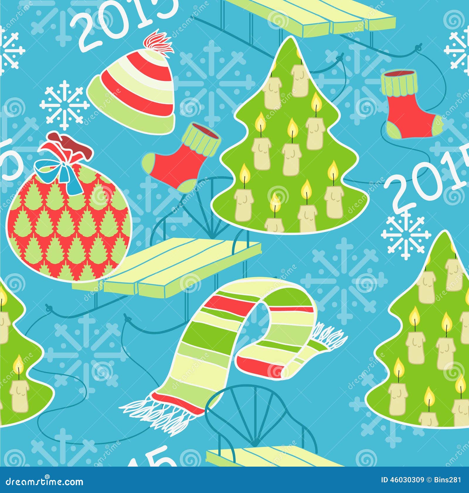 Cosas del invierno ilustración del vector. Ilustración de navidad ...