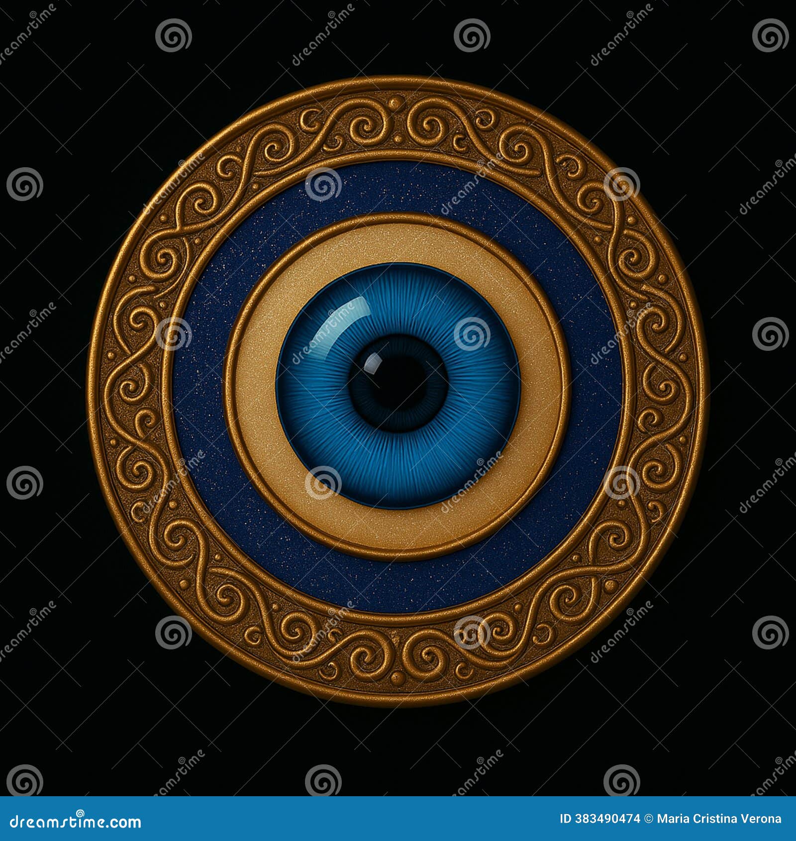 Evil Eye Talisman Icons. Turkish Or Greek Eye Symbols. Greece Ethnic ...