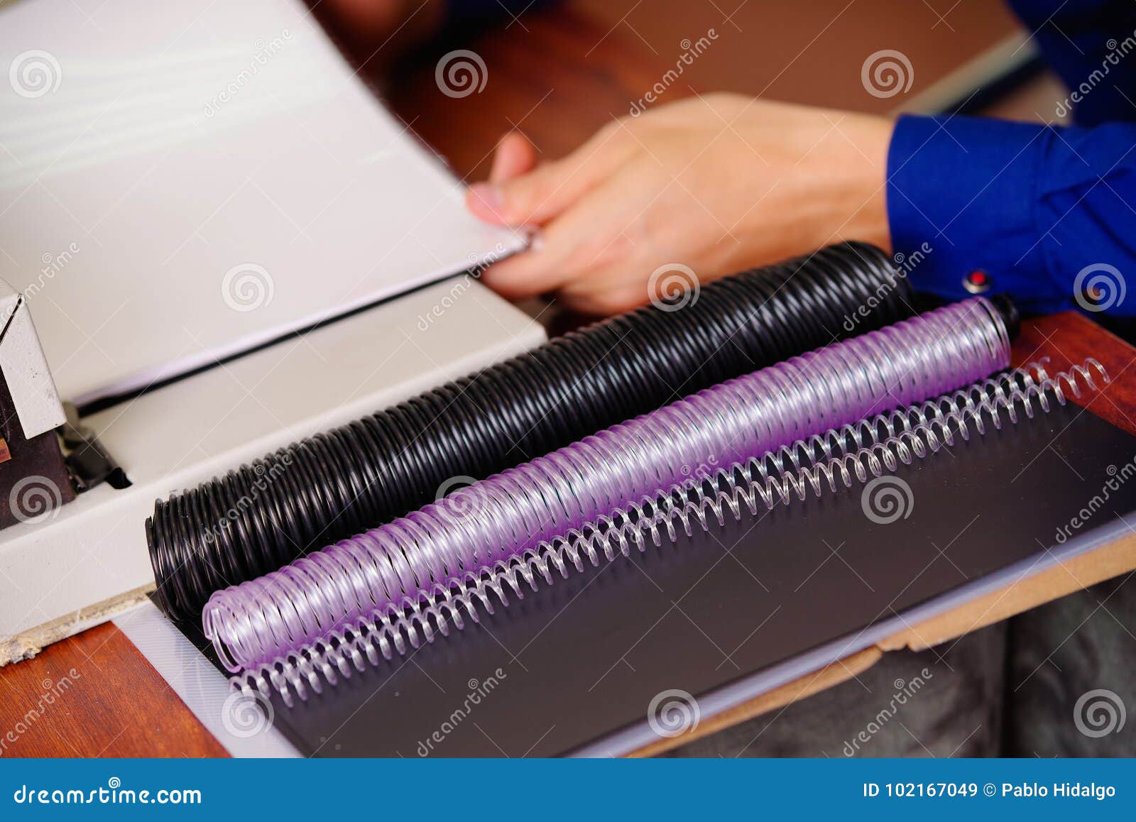 Cose Up of Plastic Ring of Different Sizes and Colors Used for Binding ...