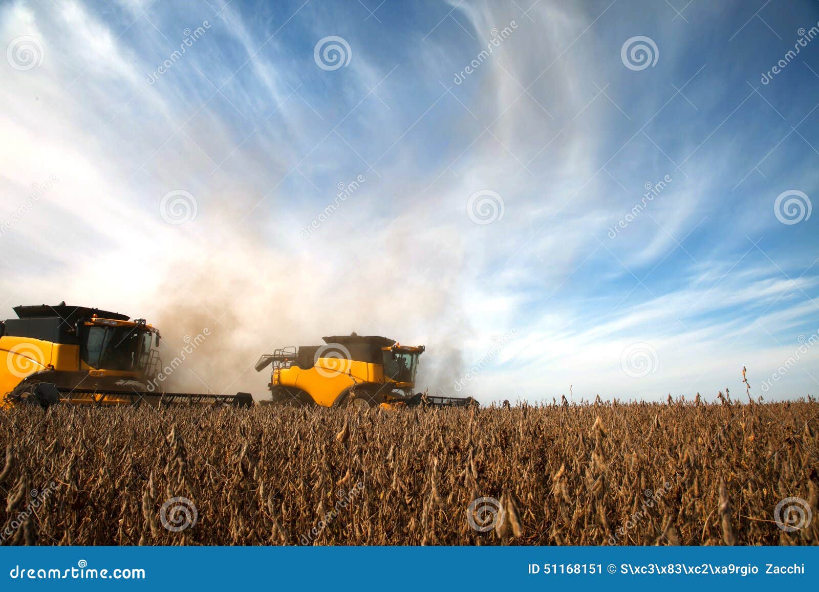 Cosecha de la soja imagen de archivo. Imagen de equipo - 51168151