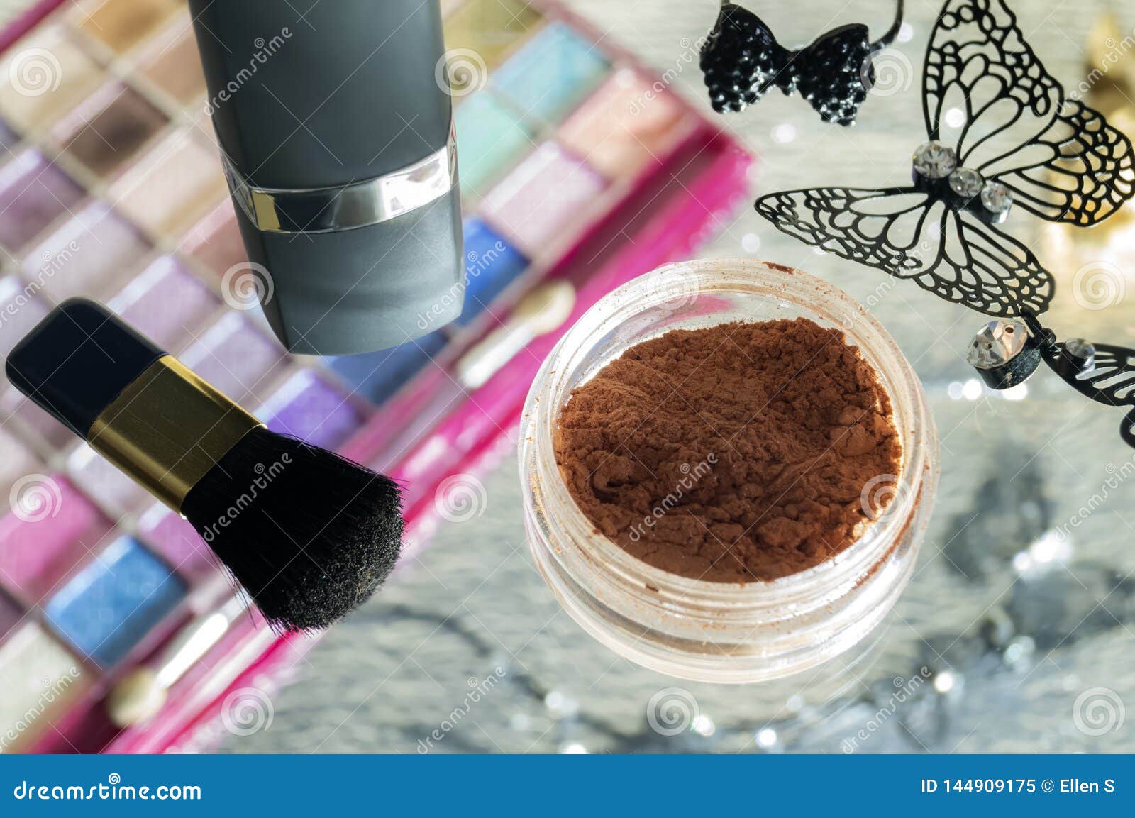 Cosmetic Accessories for Applying Makeup To the Face Stock Image ...