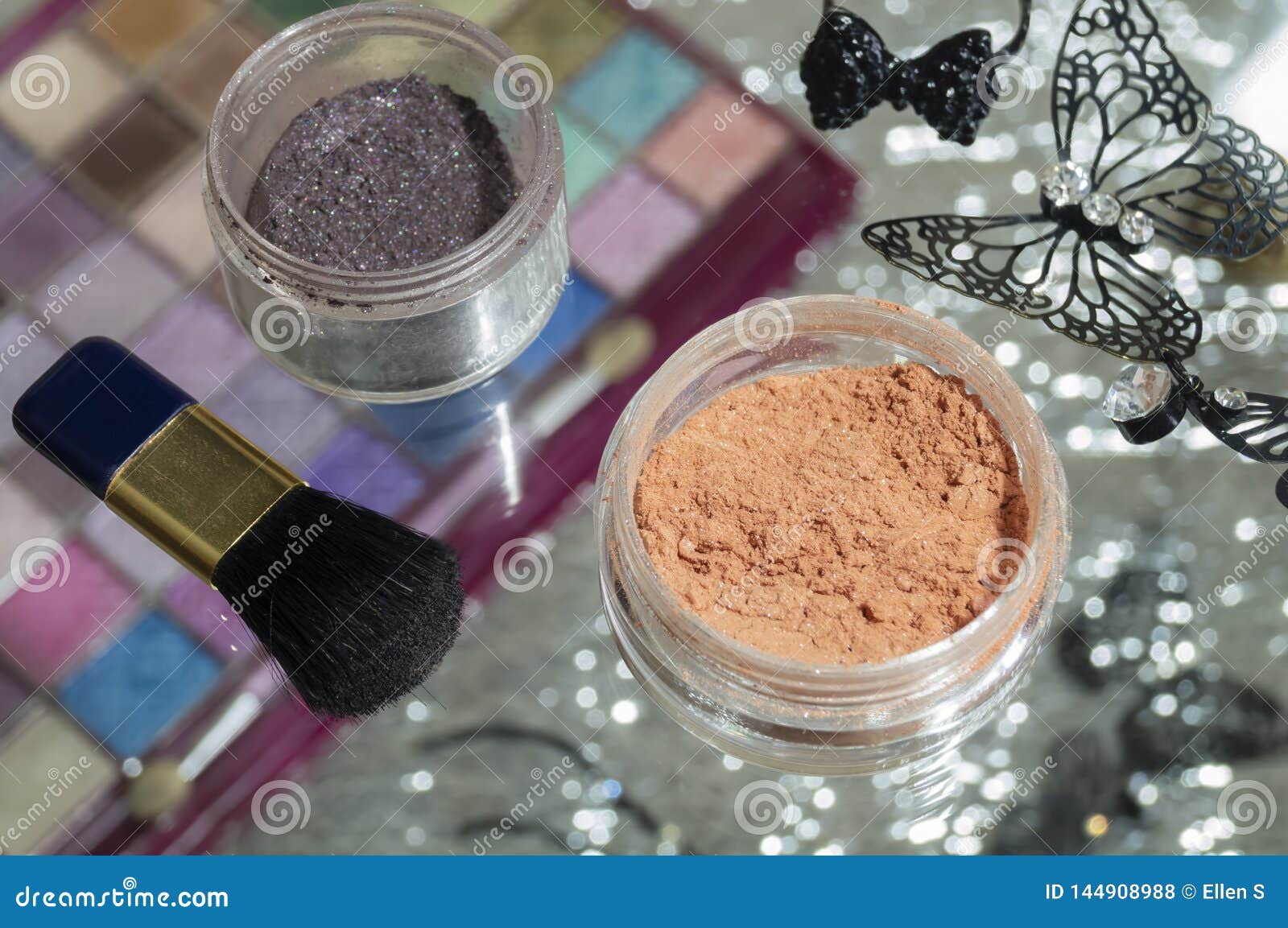 Cosmetic Accessories for Applying Makeup To the Face Stock Photo ...