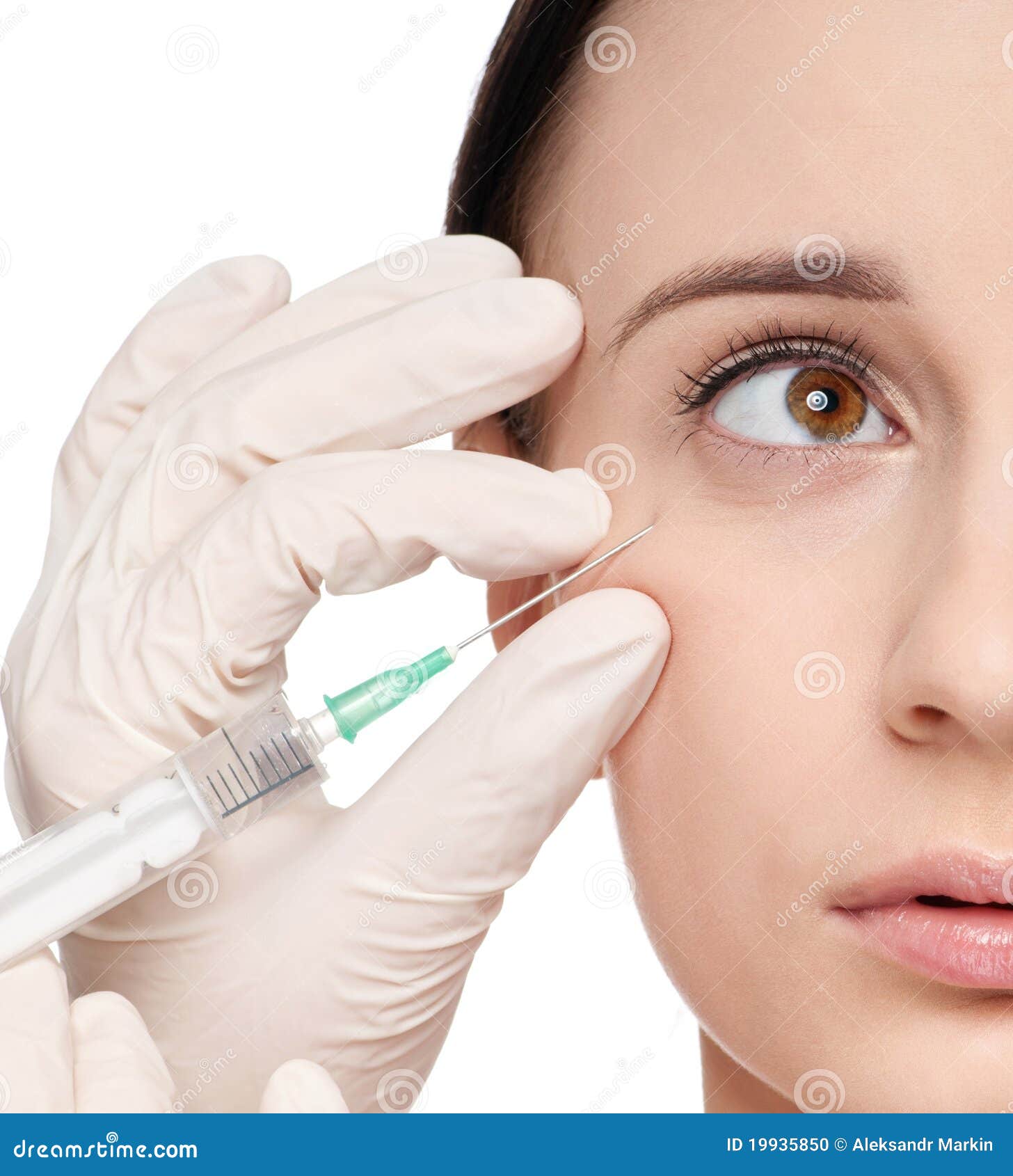 Cosmetic Botox Injection in the Beauty Face Stock Photo - Image of cute ...