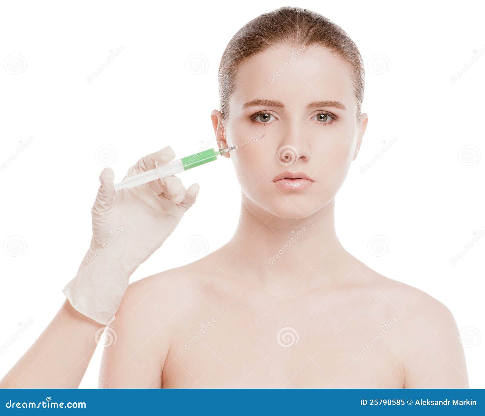 Cosmetic Botox Injection in Face Stock Image - Image of correction ...