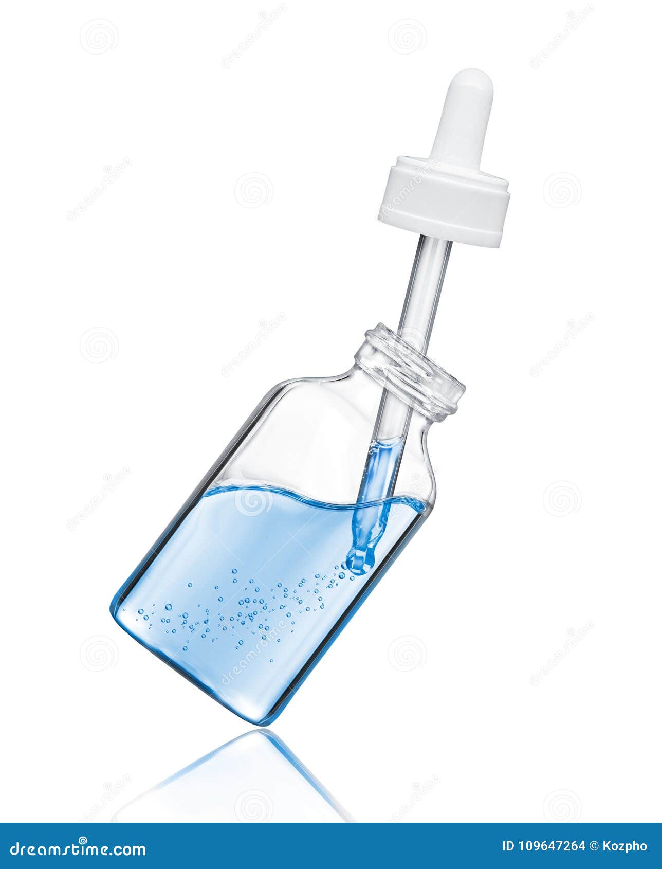 From Tilted Test-tube Is Poured Green Liquid Stock Image ...
