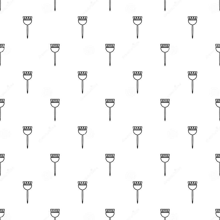 Cosmetic Brush Pattern Vector Seamless Stock Vector - Illustration of ...