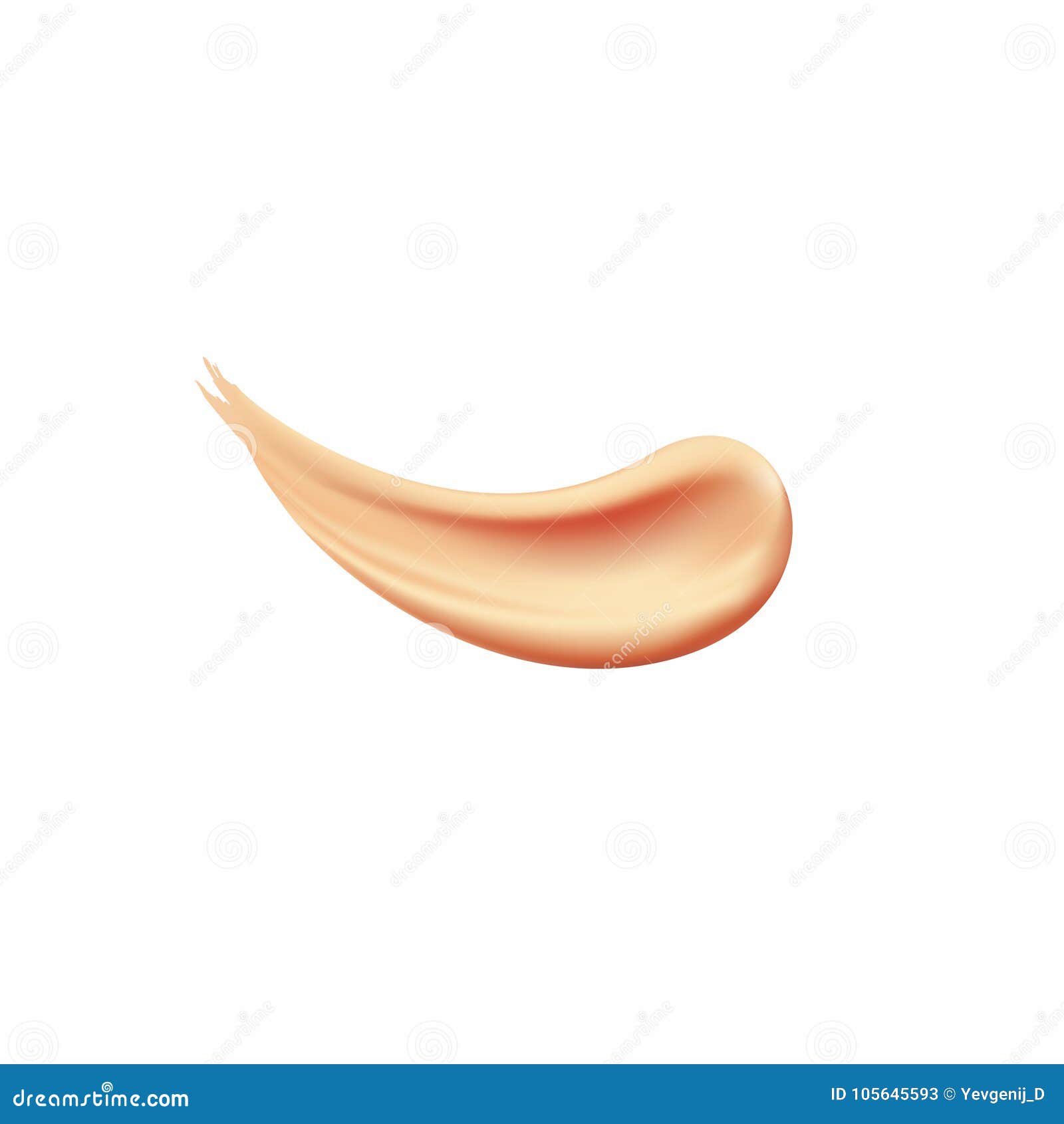 Cosmetic Concealer or Cosmetic Liquid Foundation Cream. Realistic Brown ...