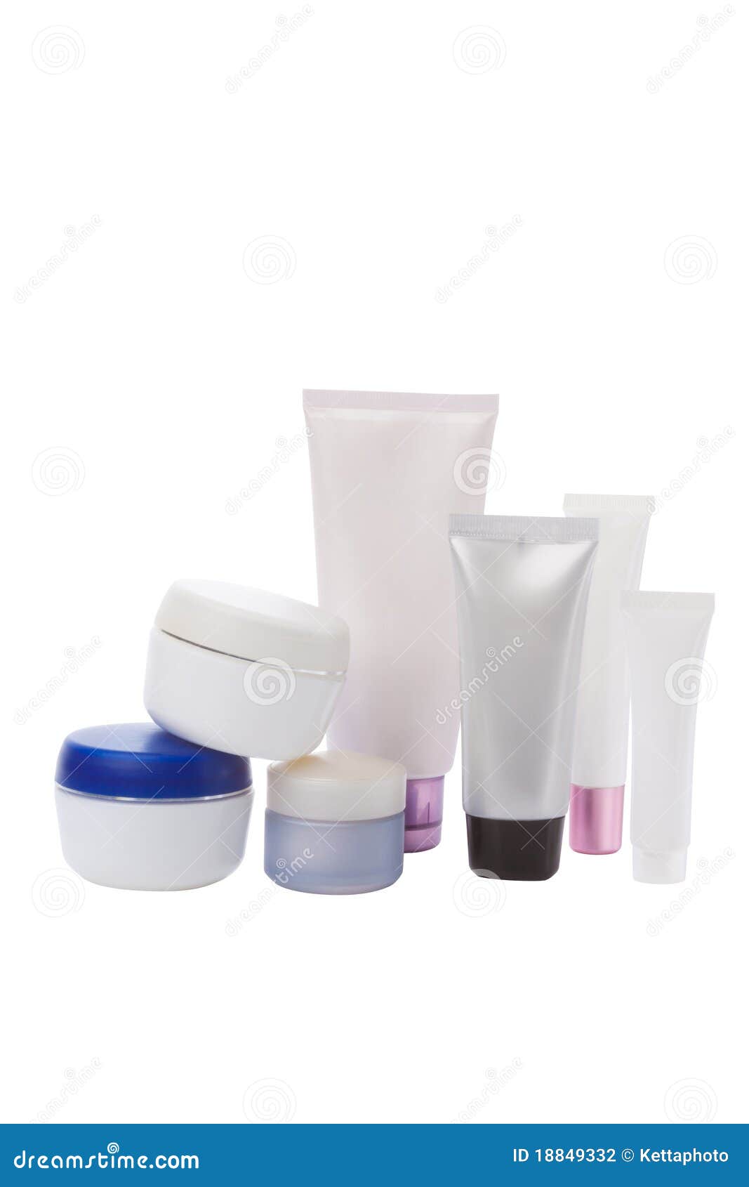 Cosmetic containers stock photo. Image of cream, medical - 18849332