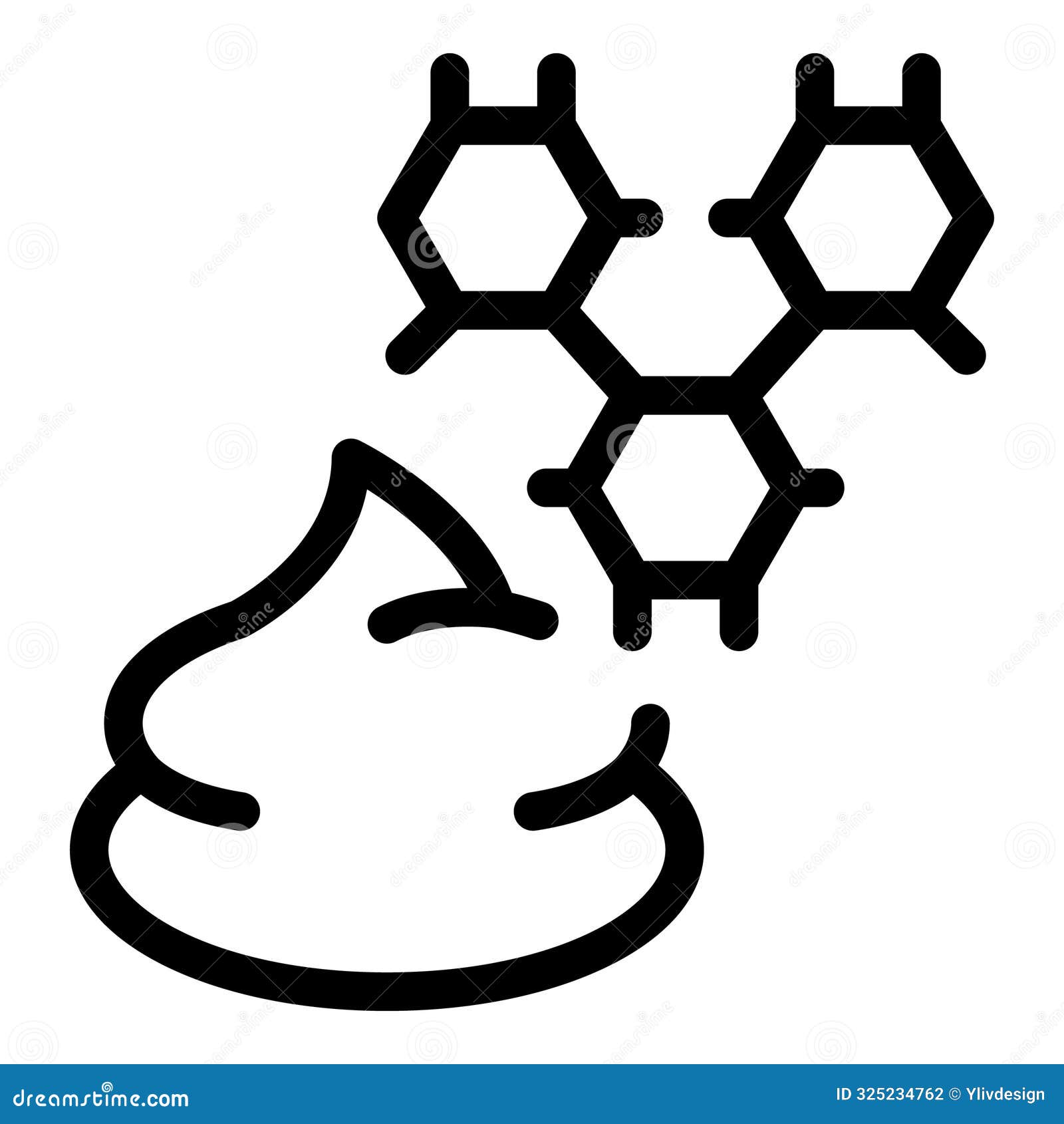 Cosmetic Cream with Molecular Formula for Skincare Routine Stock ...