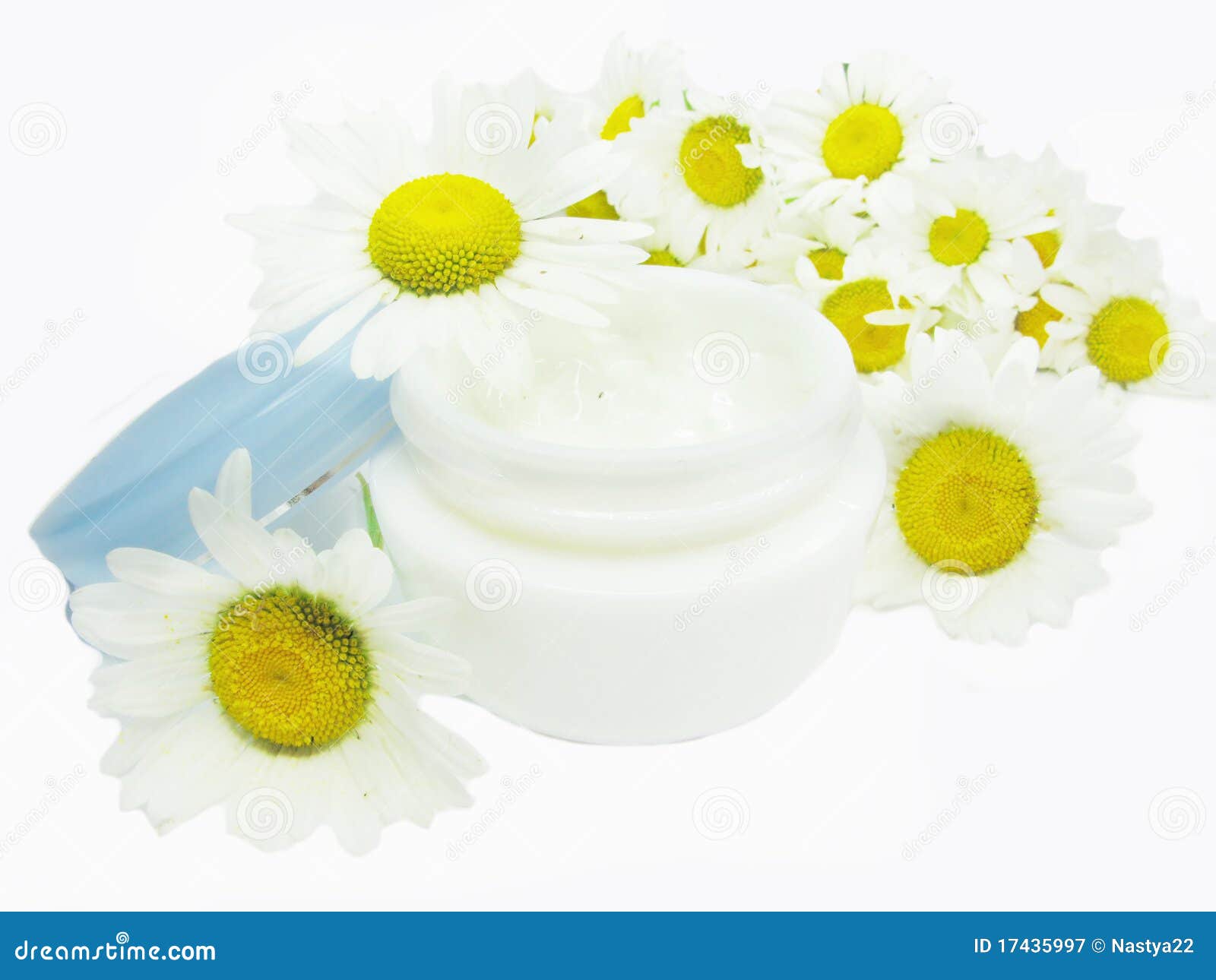 Cosmetic Creme for Face with Daisy Essence Stock Image - Image of ...