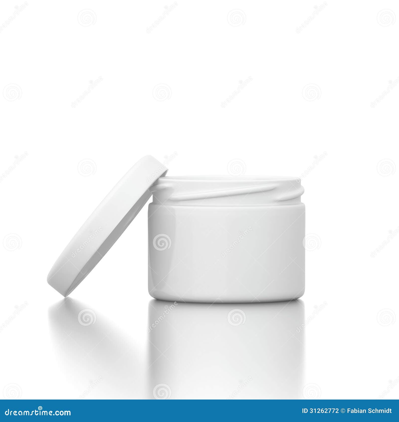 Cosmetic Creme with Open Cap Stock Illustration - Illustration of ...
