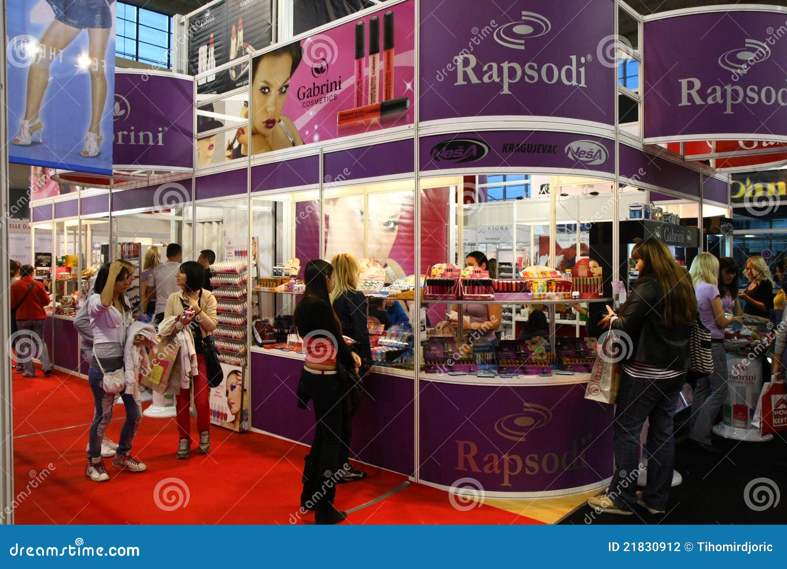 Cosmetic fair editorial photography. Image of women, cosmetics - 21830912