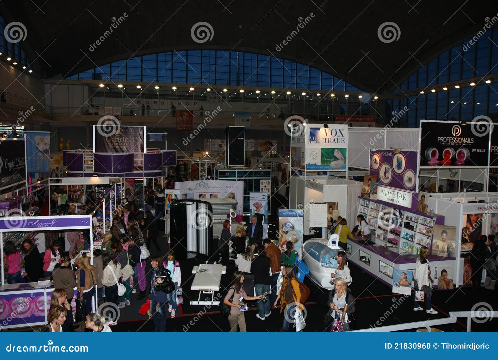 Cosmetic fair editorial image. Image of amusement, belgrade - 21830960