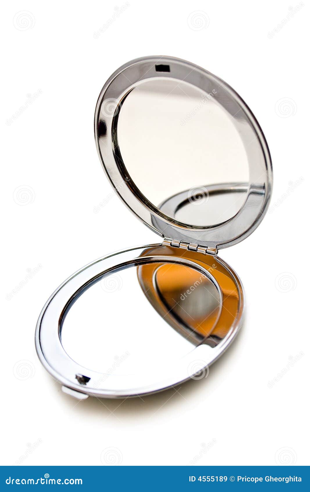 Cosmetic flip up mirror stock image. Image of cosmetics - 4555189