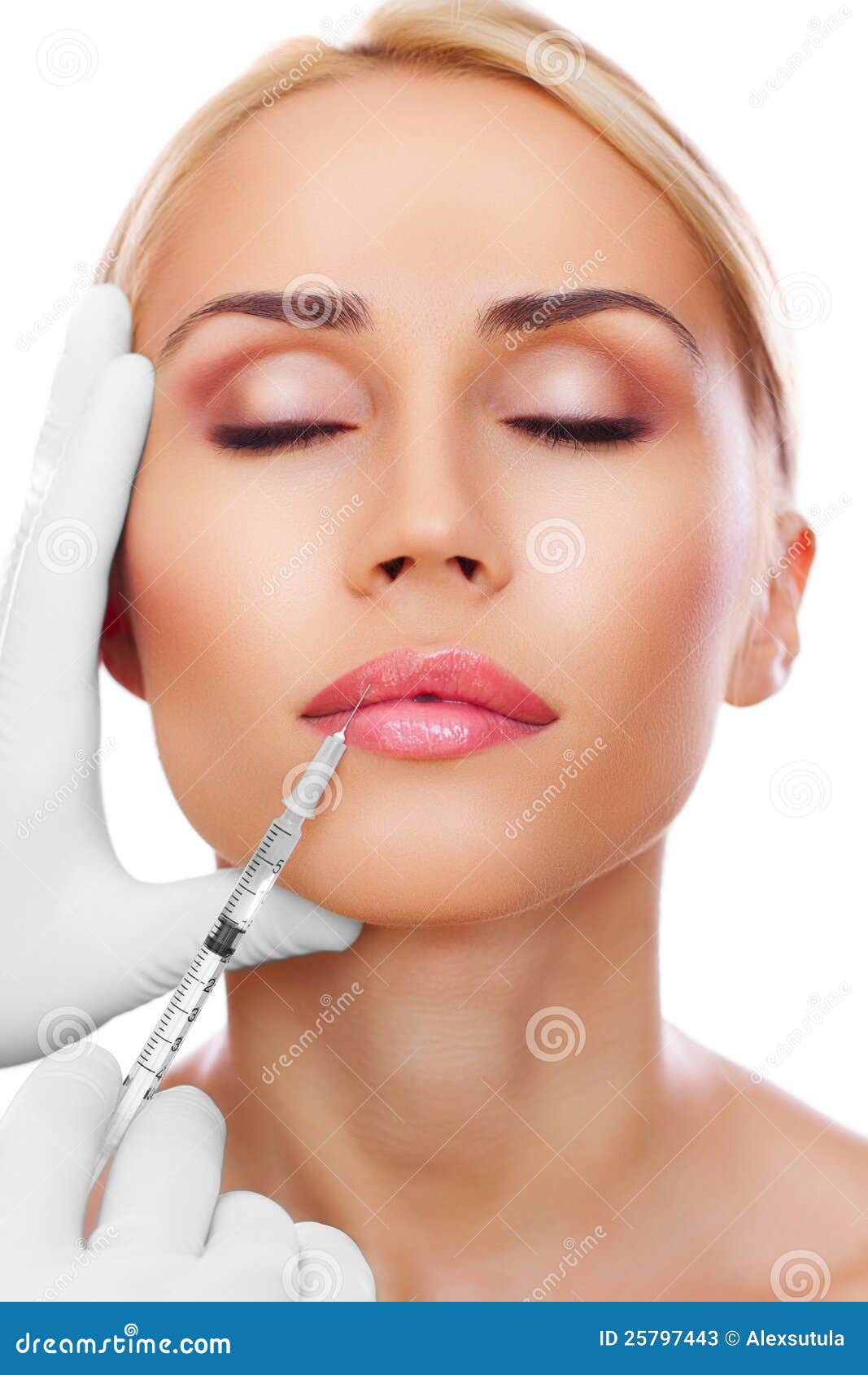 Cosmetic injection stock image. Image of girl, human - 25797443
