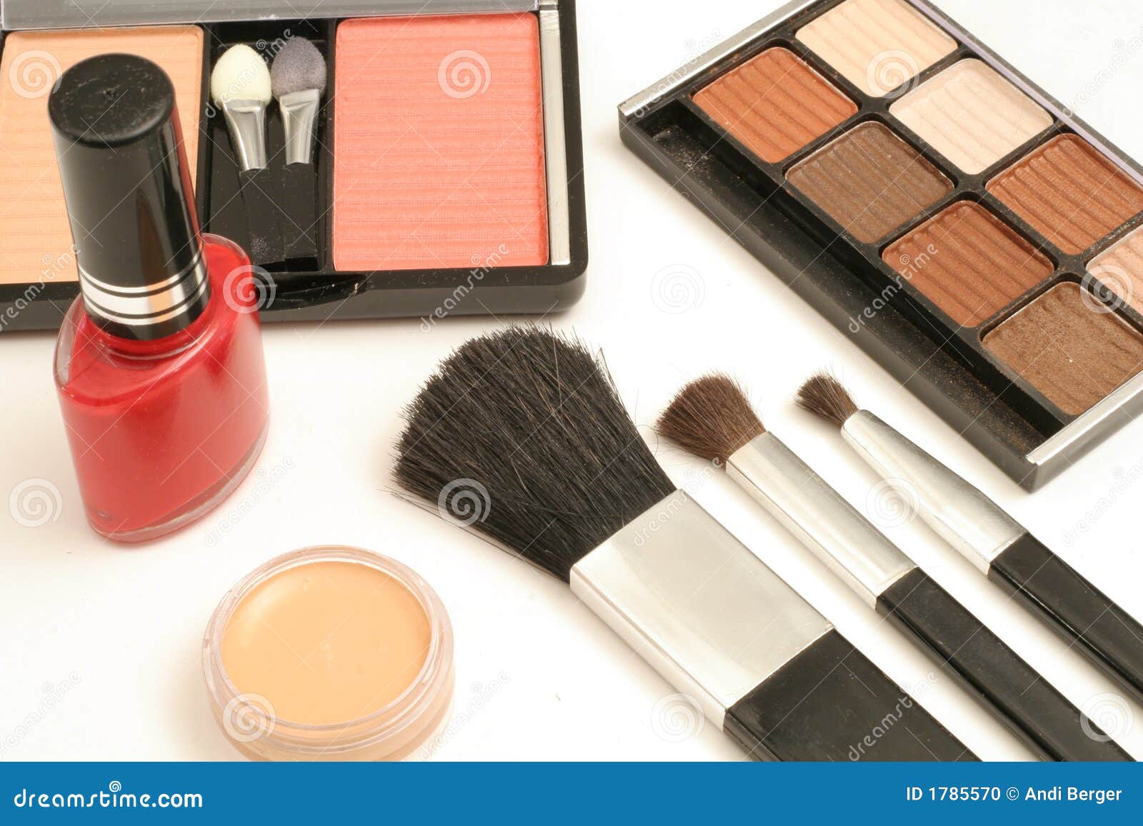 Cosmetic items stock photo. Image of beauty, eyeshadow - 1785570