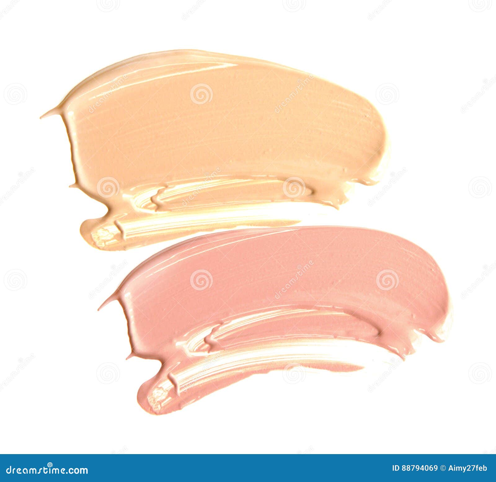 Cosmetic Make Up Beige Colors Set Isolate Stock Image - Image of ...