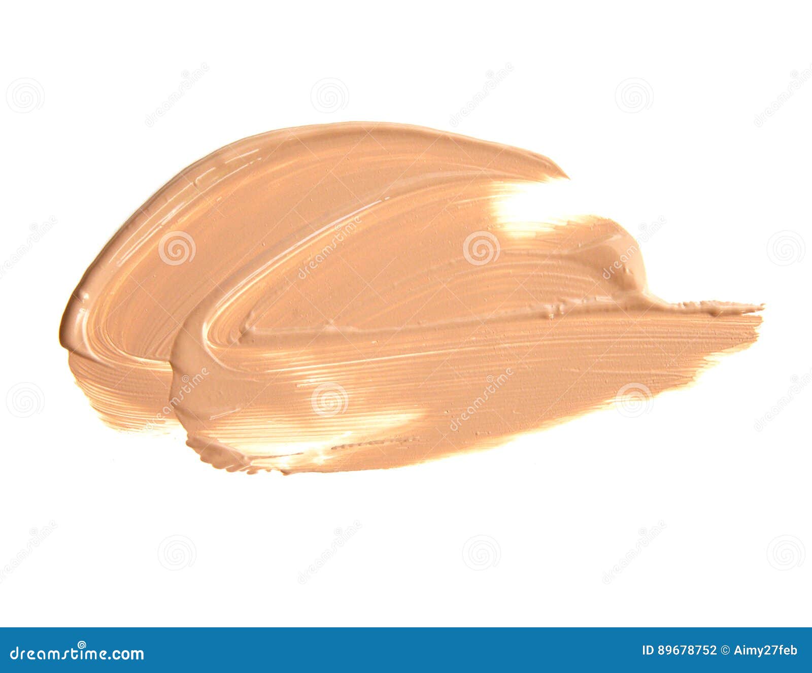 Cosmetic Make Up Beige Colors Set Isolate Stock Photo - Image of smear ...