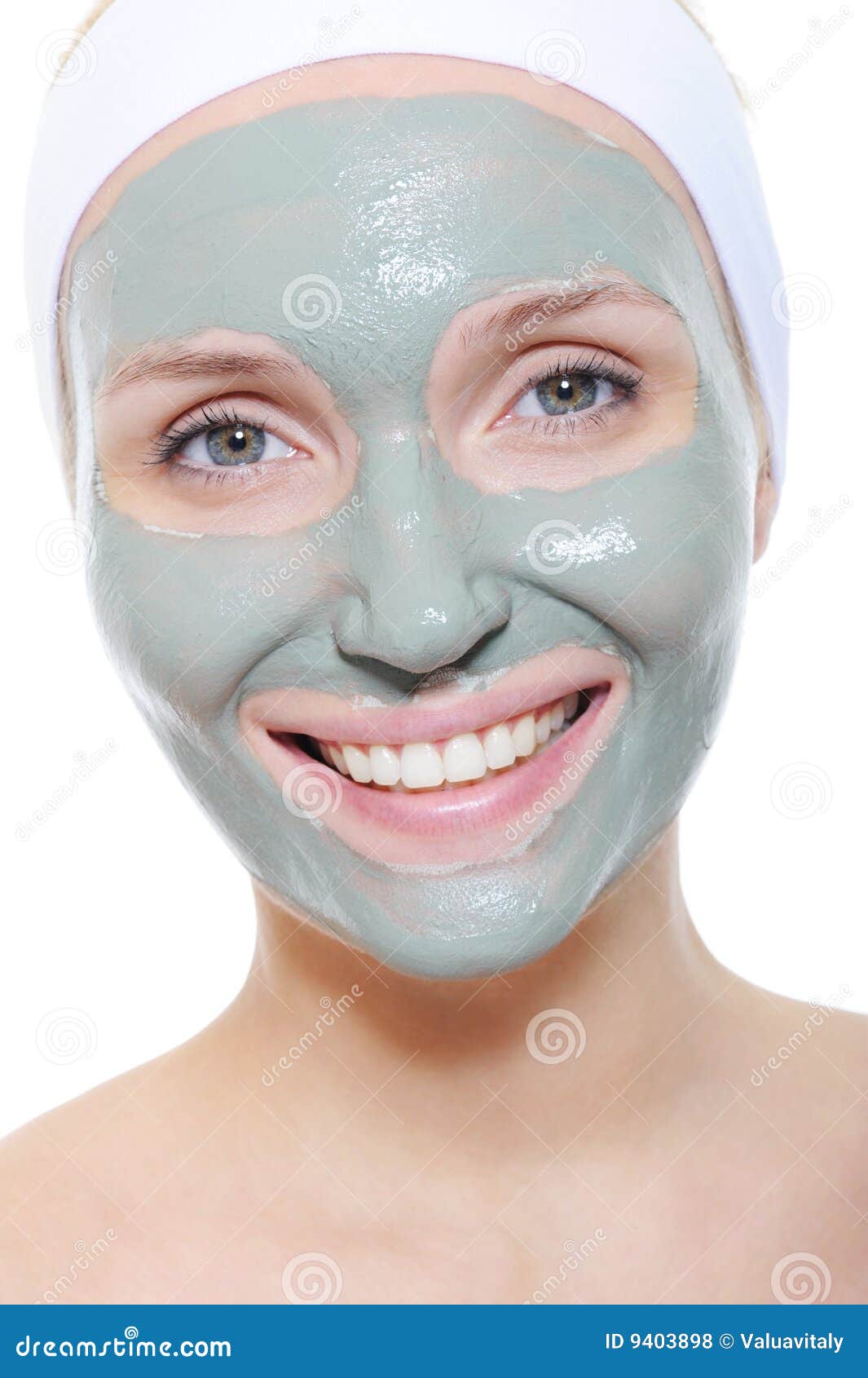 Cosmetic mask of clay stock photo. Image of caucasian - 9403898