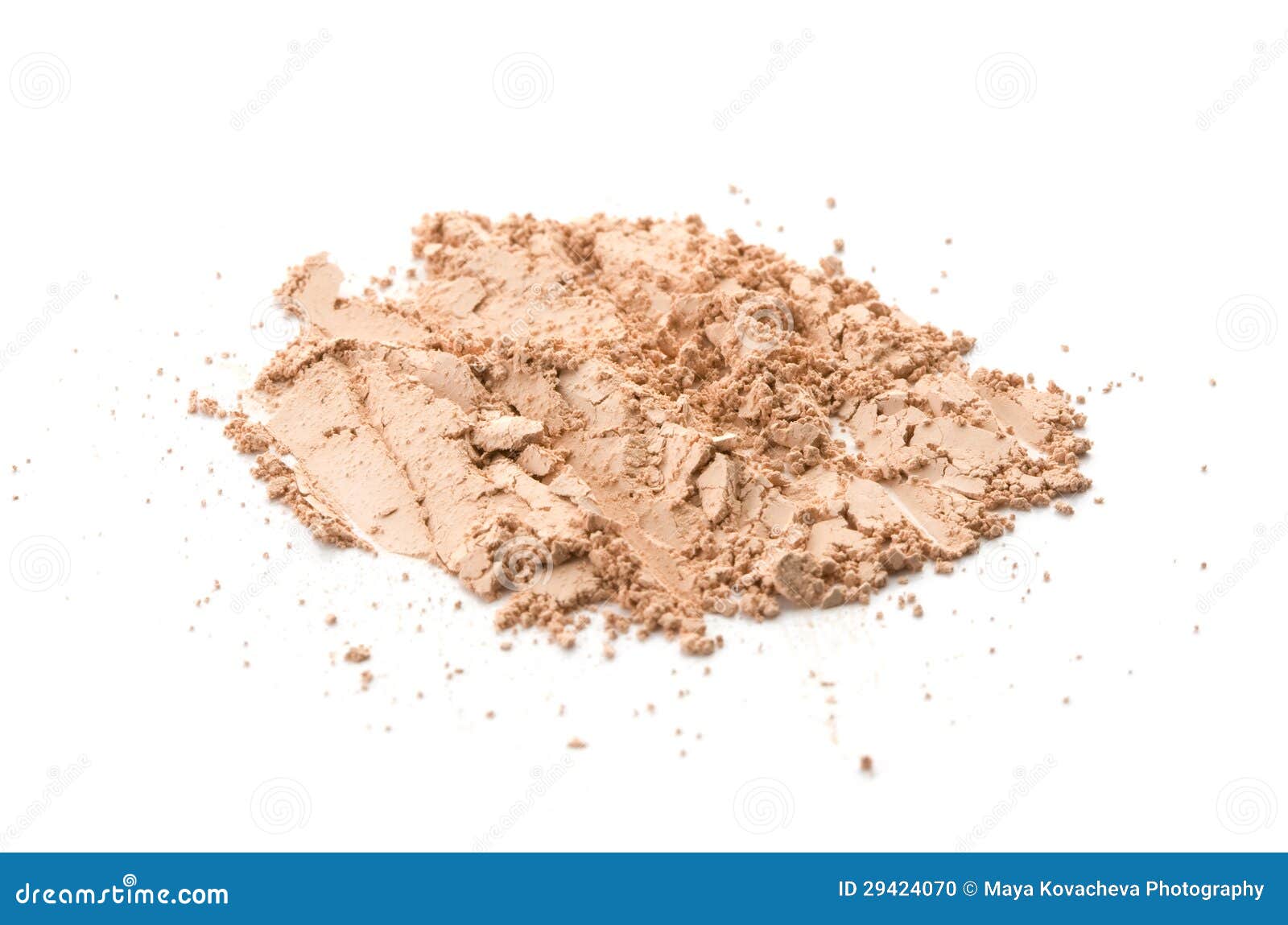 Cosmetic Powder Isolated on White Background Stock Photo - Image of ...