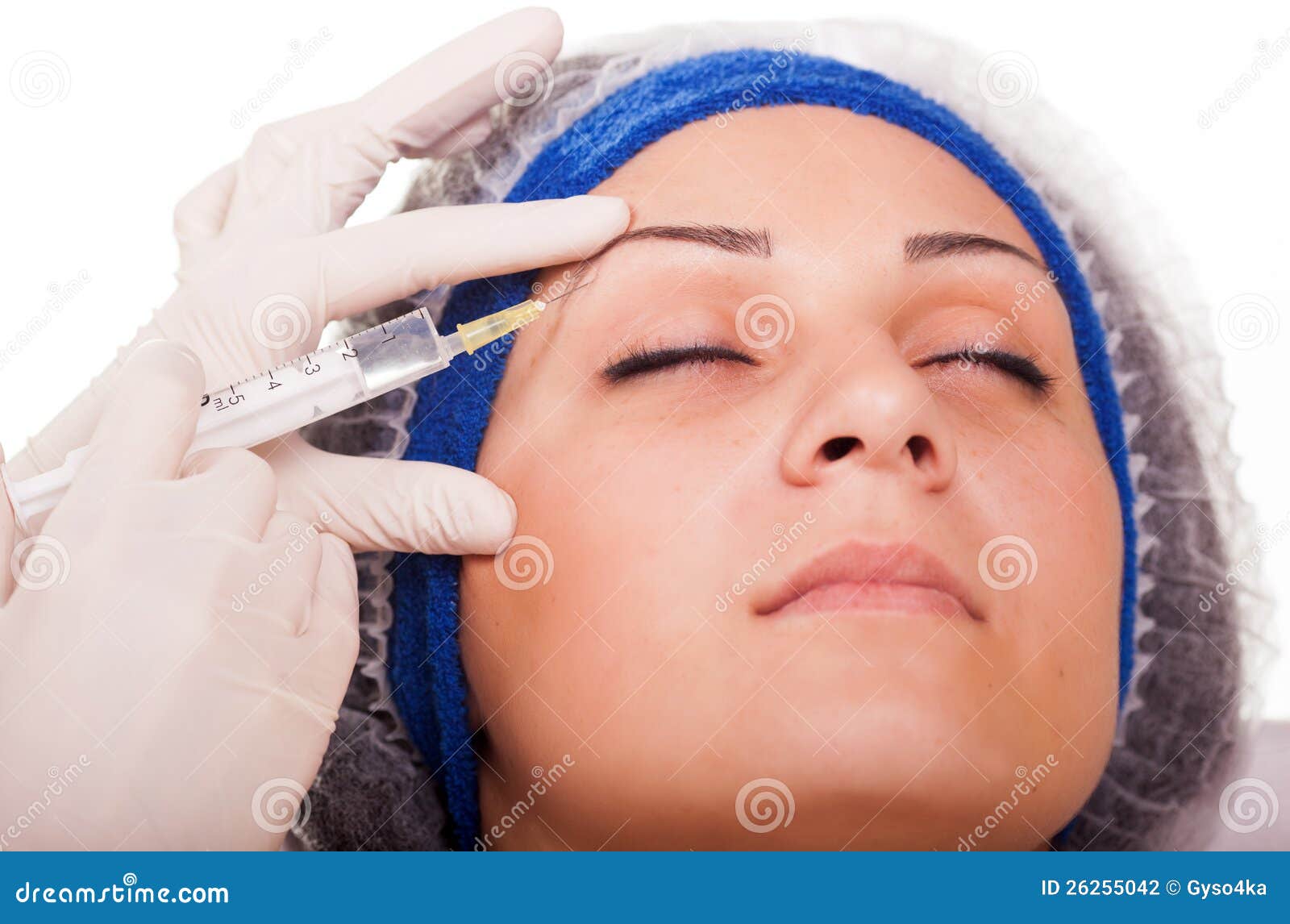 Cosmetic Procedure Botox Injections Stock Photo - Image of clean ...