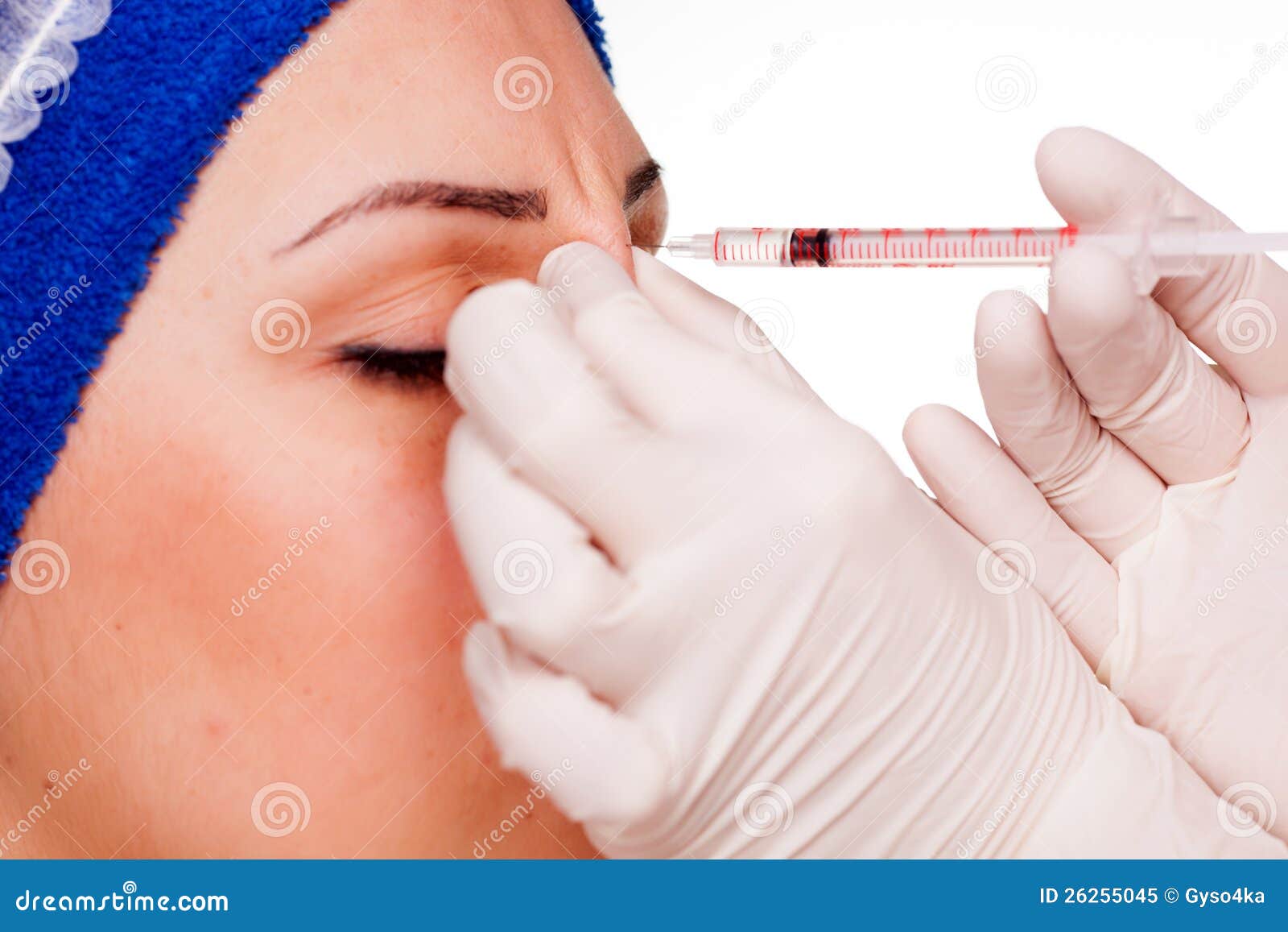 Cosmetic Procedure Botox Injections Stock Image - Image of injection ...